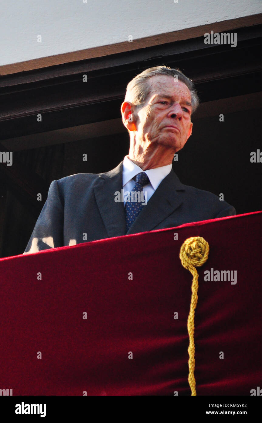 FILE. 6th December, 2017. Romania's former King Michael I 1921- 2017 ...