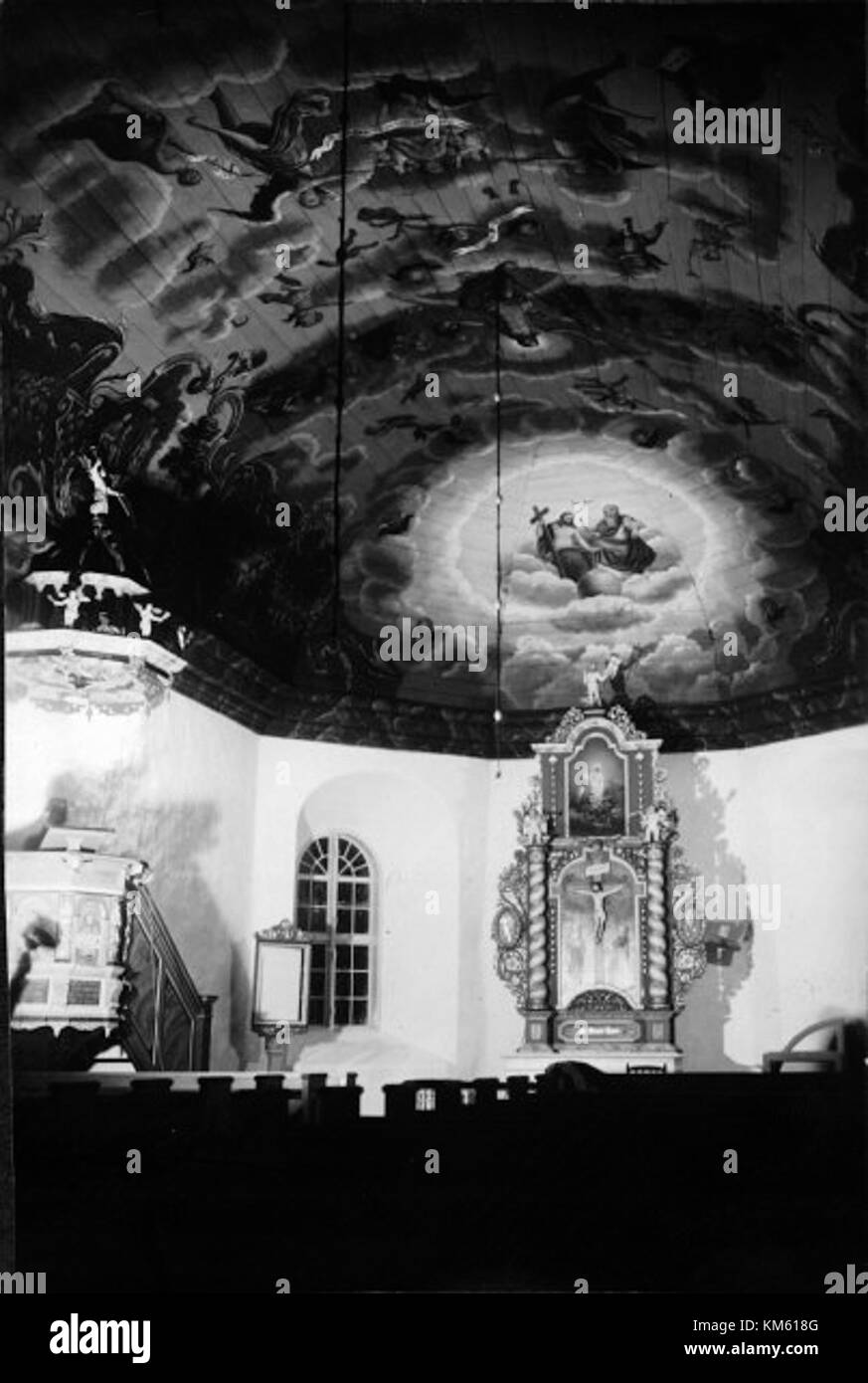 Romelanda Church, located in Sweden, is an example of traditional ...