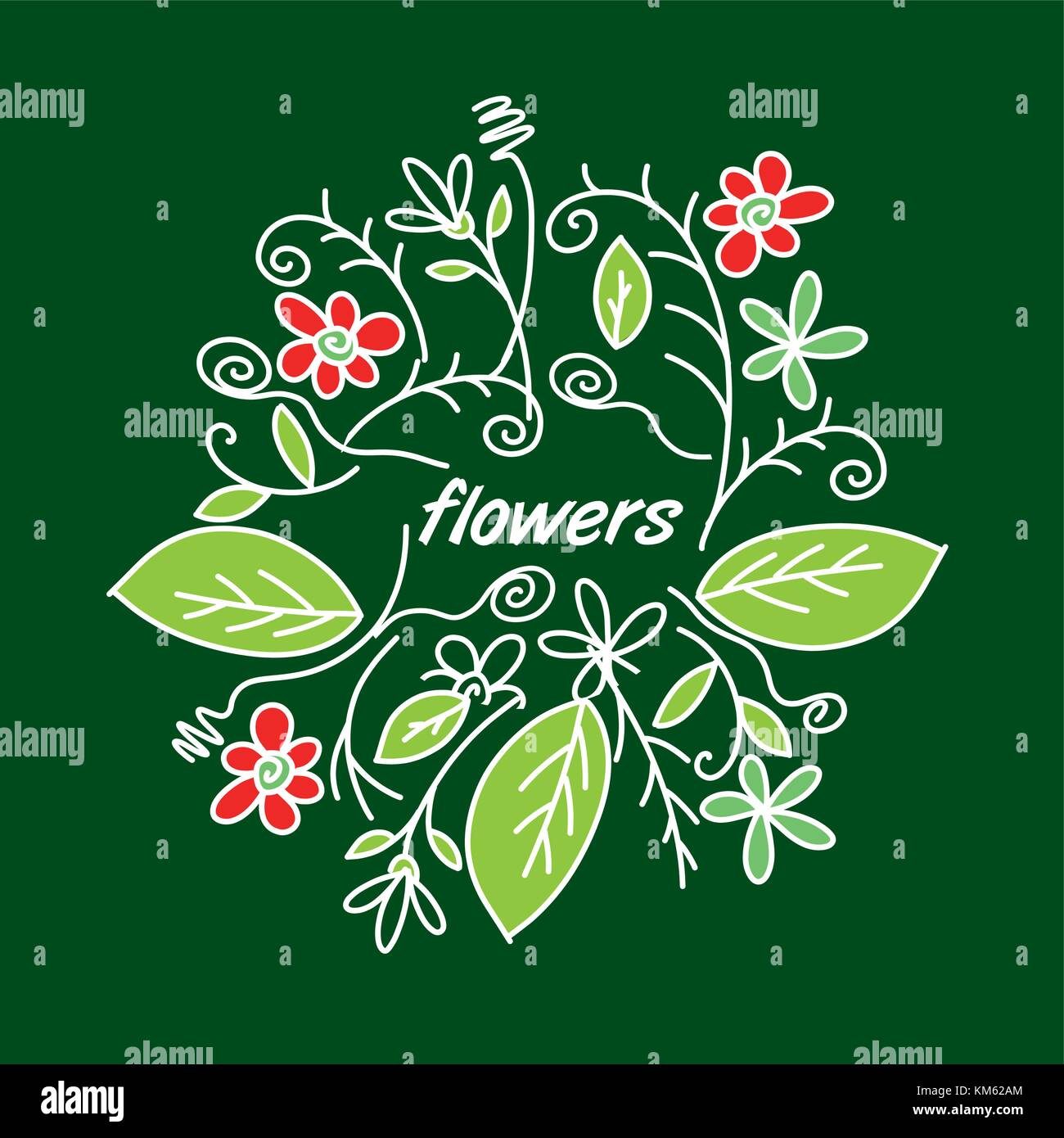flower vector logo Stock Vector Image & Art - Alamy