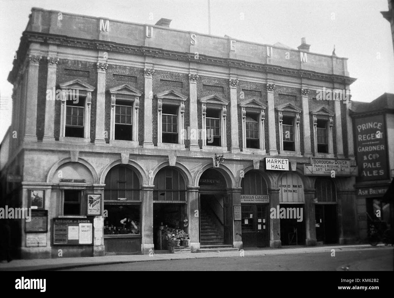 Market Hall and Dover Museum, located in Dover, England, serves as a ...