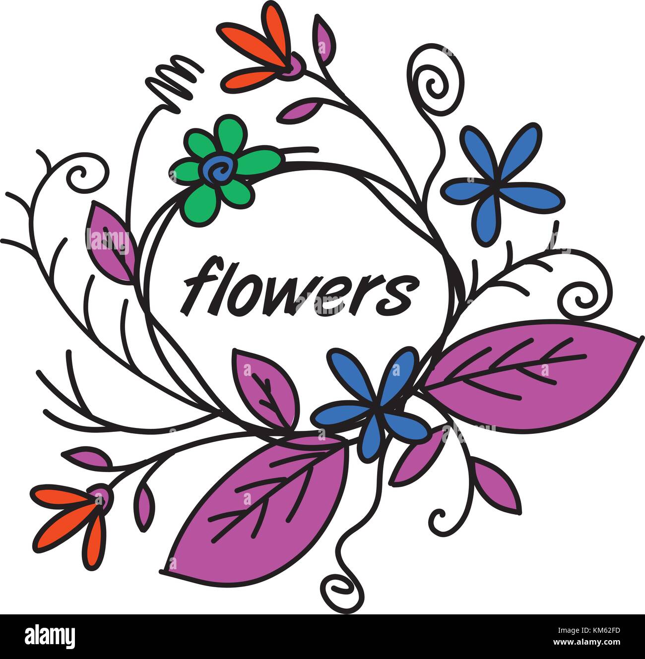 flower vector logo Stock Vector Image & Art - Alamy