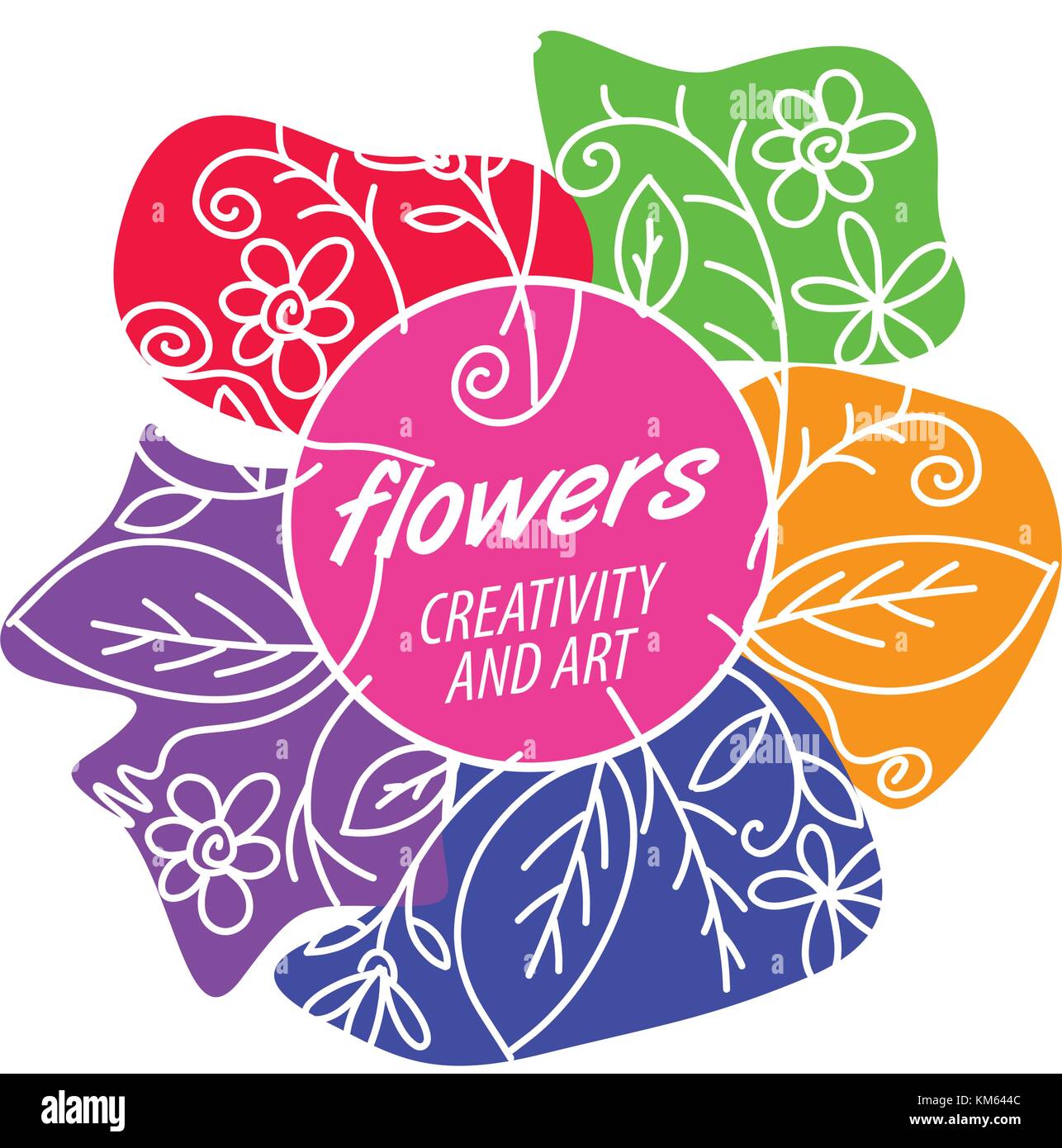 flower vector logo Stock Vector Image & Art - Alamy