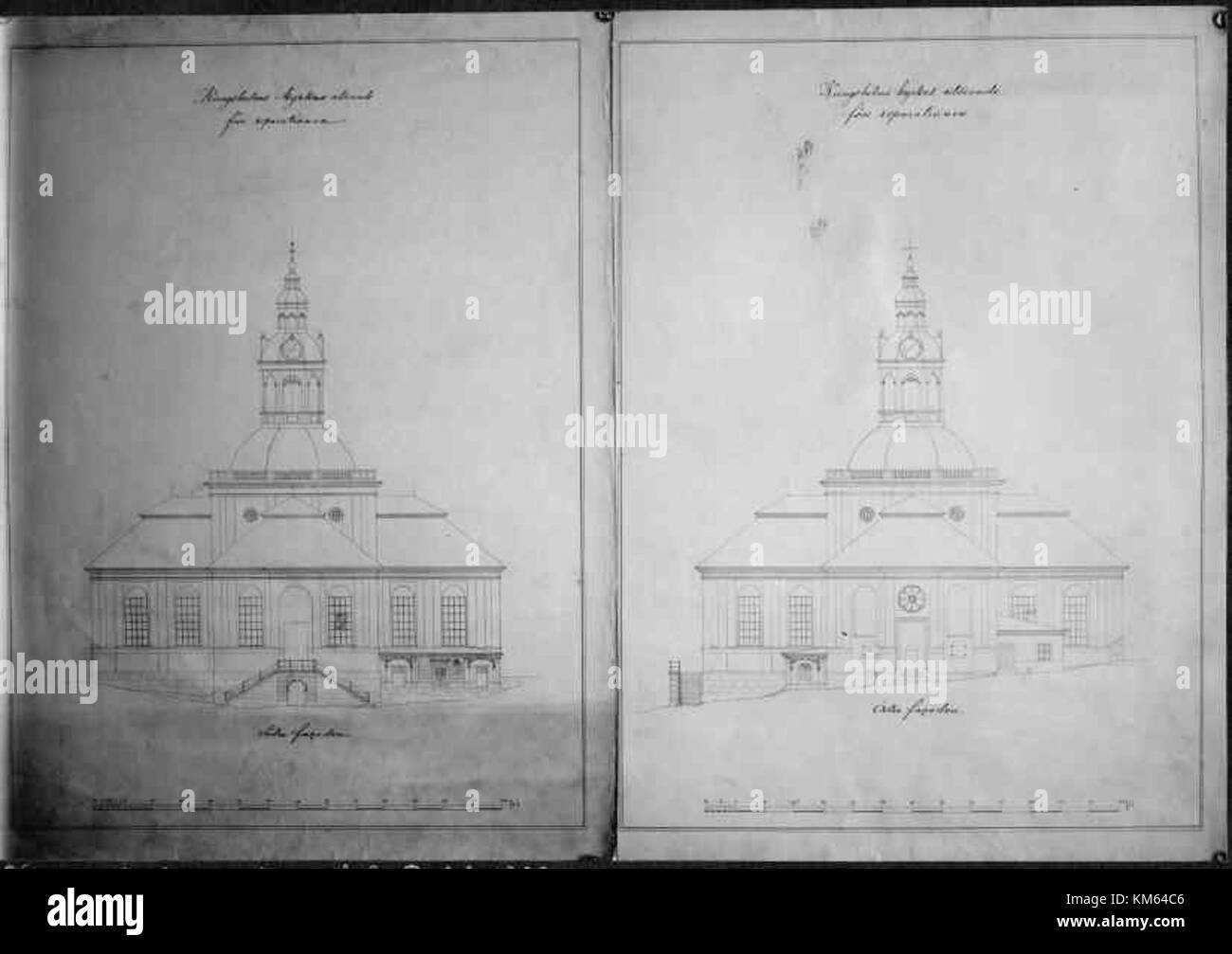 A photograph of Kungsholms Church, also known as Ulrika Eleonora Church ...