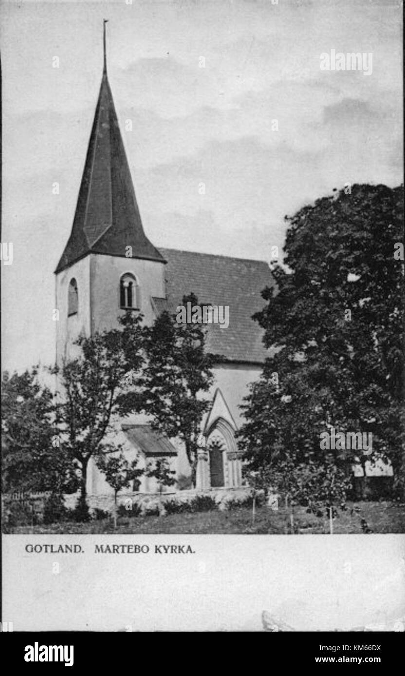 Martebo Church, located on Gotland, Sweden, is known for its medieval ...
