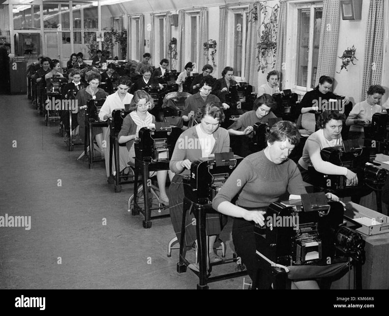 A historical photograph or document related to Postgirot, a postal ...