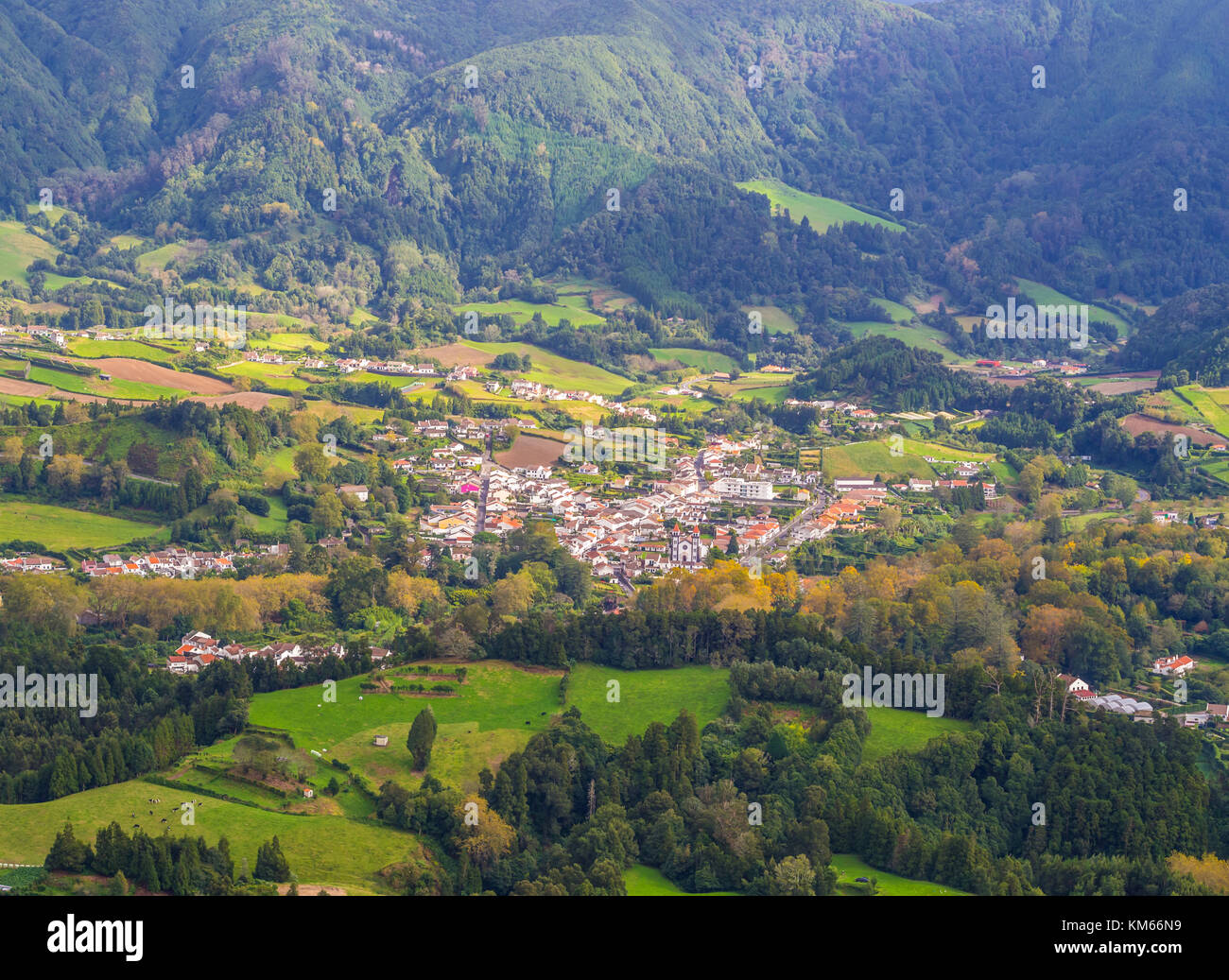 Furnas in Sao Miguel Island on Azores, Portugal Stock Photo - Alamy
