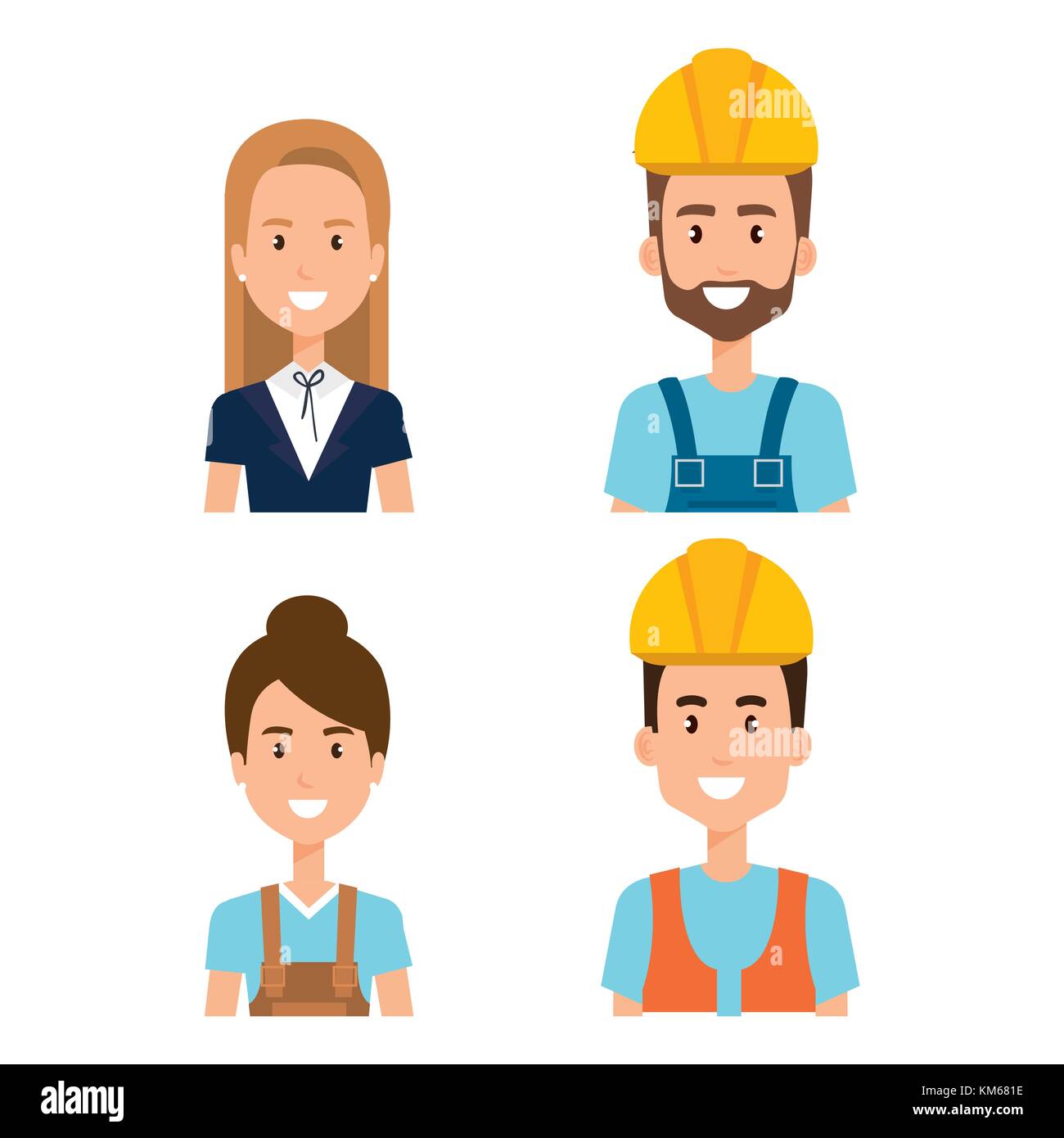 group of professional workers vector illustration design Stock Vector ...