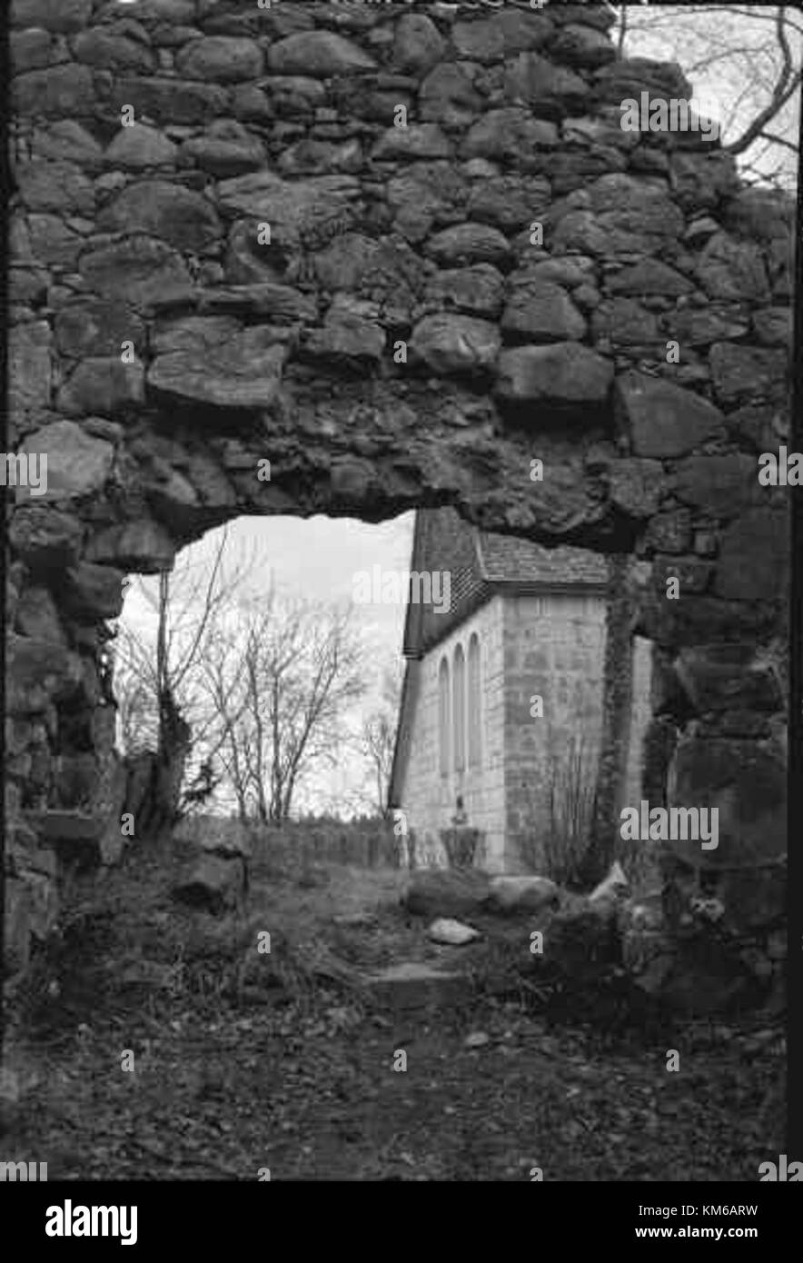 A photograph of Nydala Abbey Ruins, located in Sweden. The ruins are ...