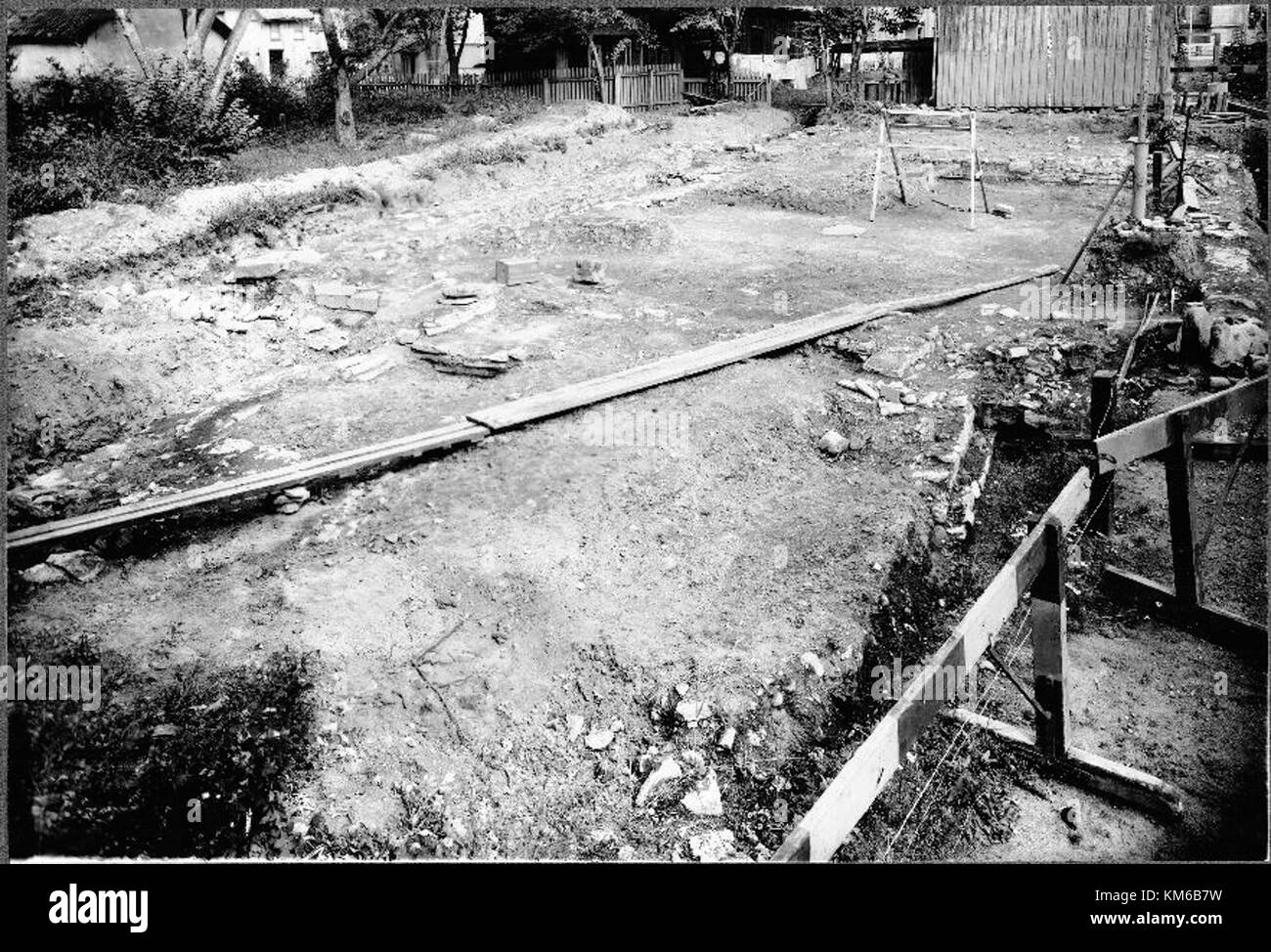 The ruins of St. Nicholas Church in Skara, Sweden, represent the region ...