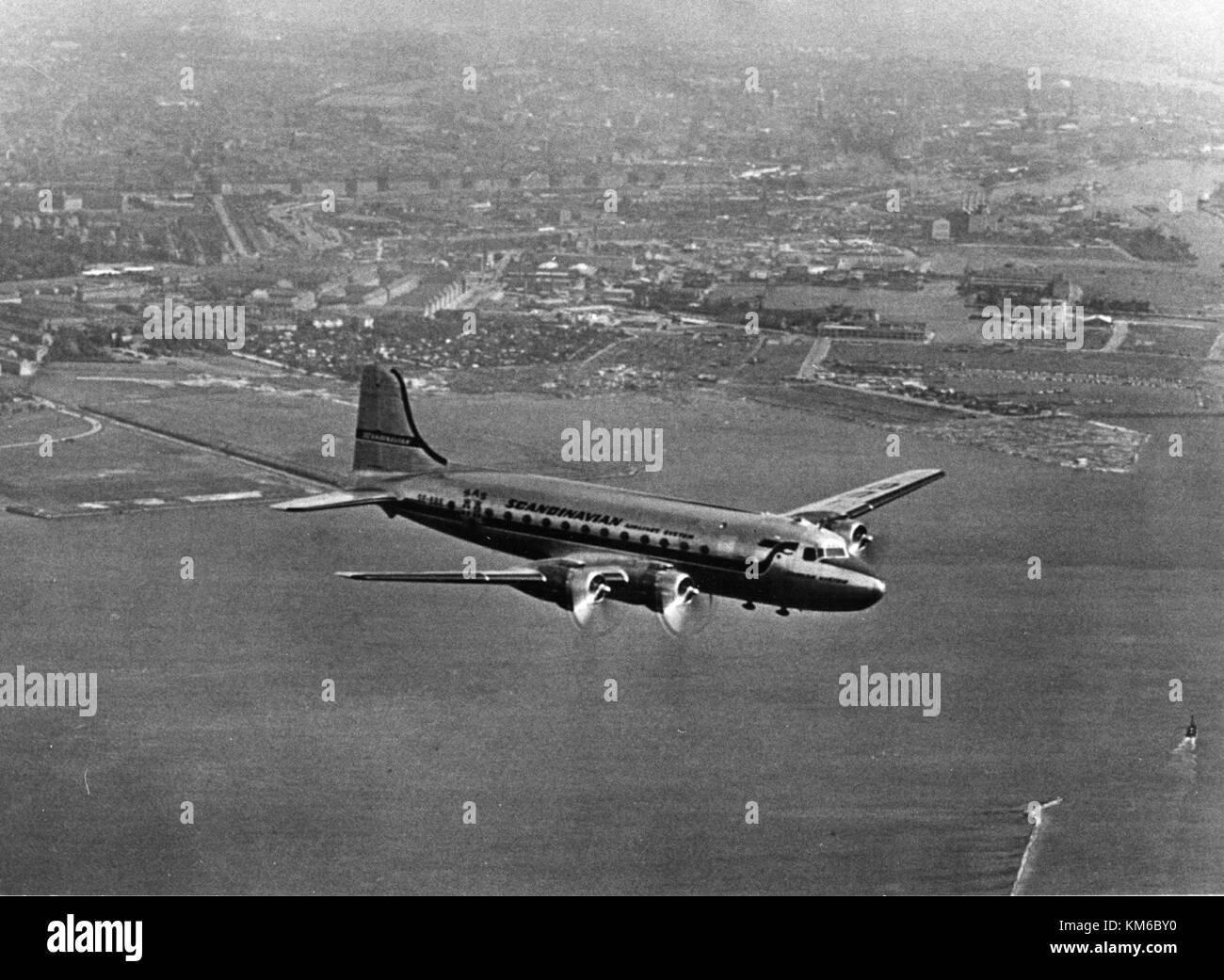 The SAS DC-4 (Douglas DC-4) was a four-engine propeller-driven airliner ...