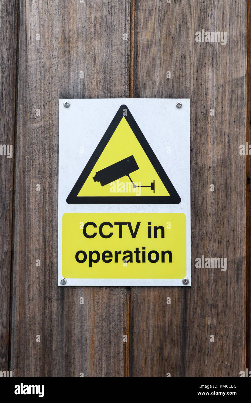 Cctv Camera Warning Sign Stock Photos & Cctv Camera Warning Sign Stock ...