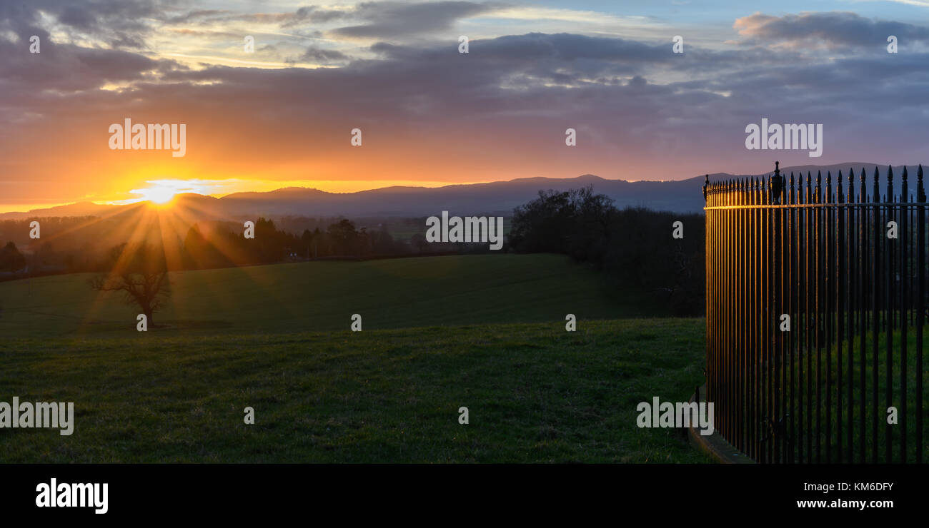 Sunset at Panorama tower Stock Photo - Alamy