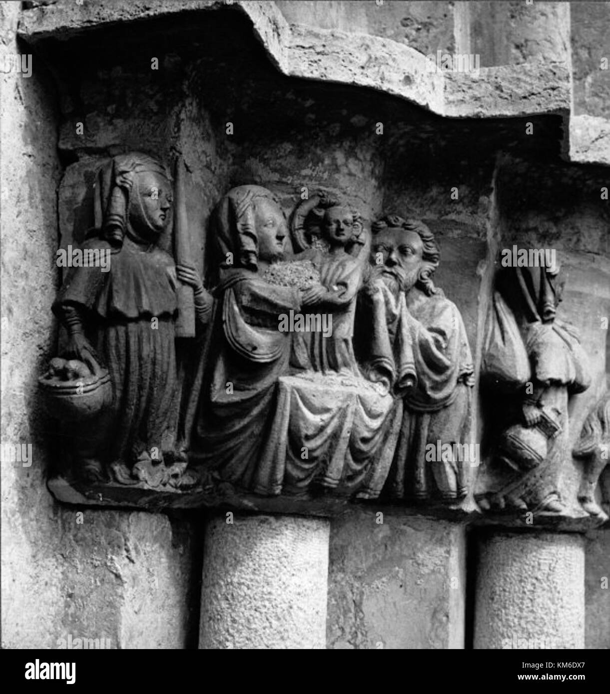 Historical monuments on conservation Black and White Stock Photos ...