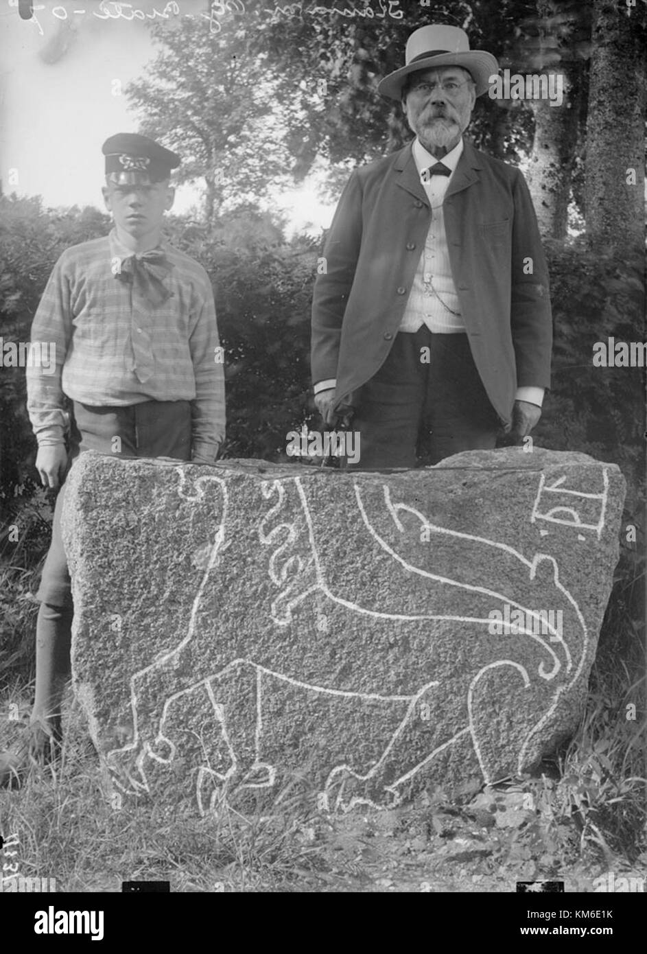 Swedish runestones Black and White Stock Photos & Images - Alamy