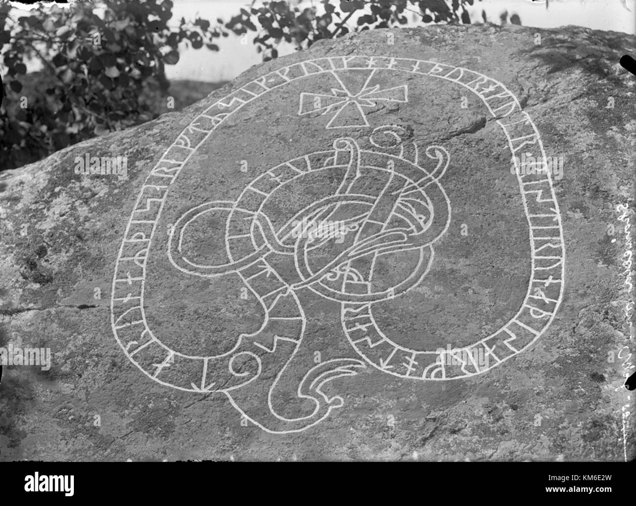 Runestone U 308, located at Ekeby, Sweden, is a historical Viking ...