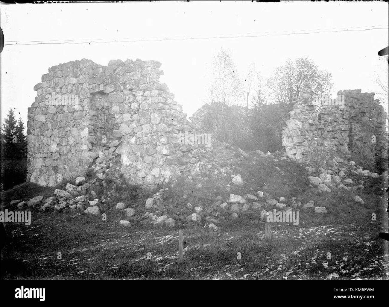 The Njurunda Church Ruins in Sweden are a historic site protected by ...