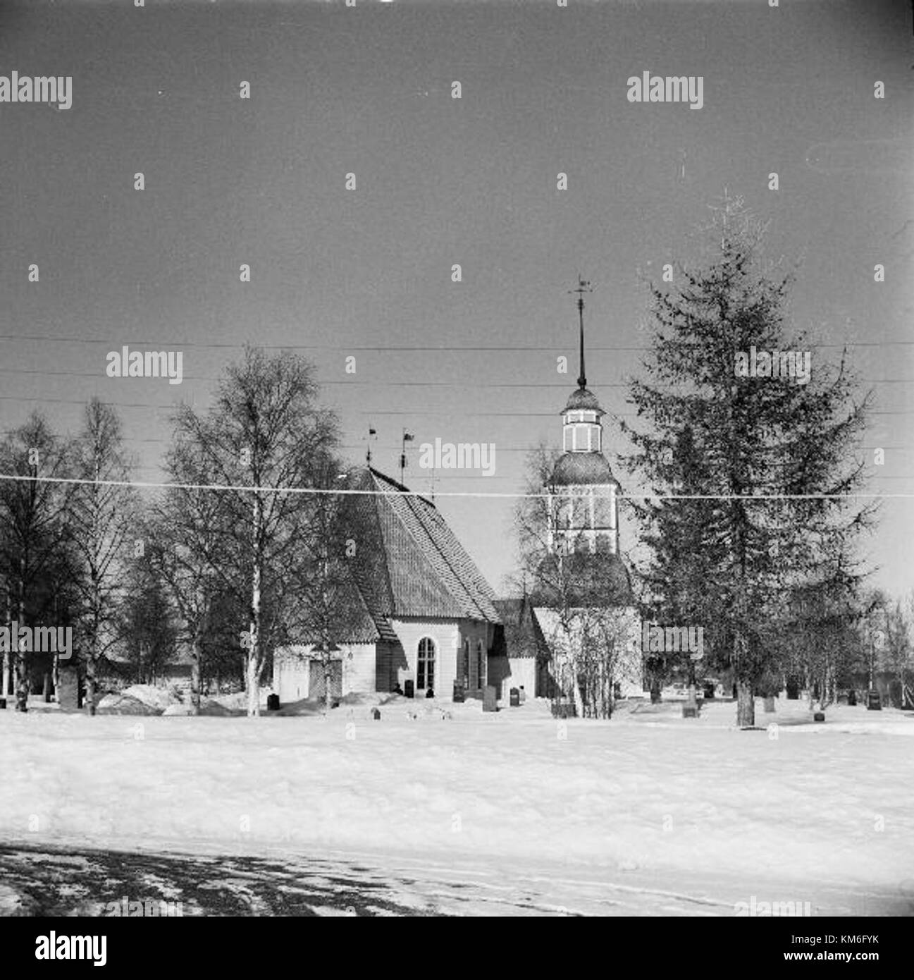 Hietaniemi kyrka KMB 16000200149630 Stock Photo - Alamy