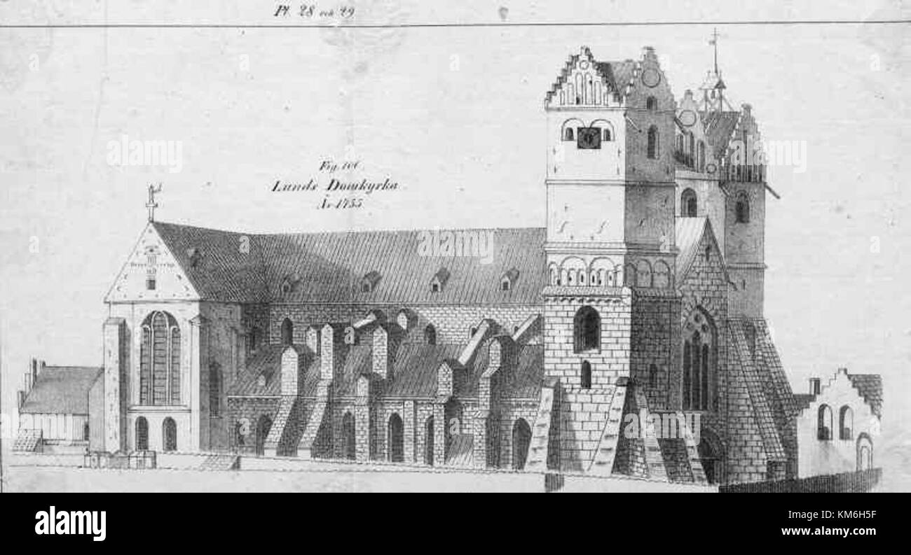 Lunds Domkyrka, located in Lund, Sweden, is a significant medieval ...