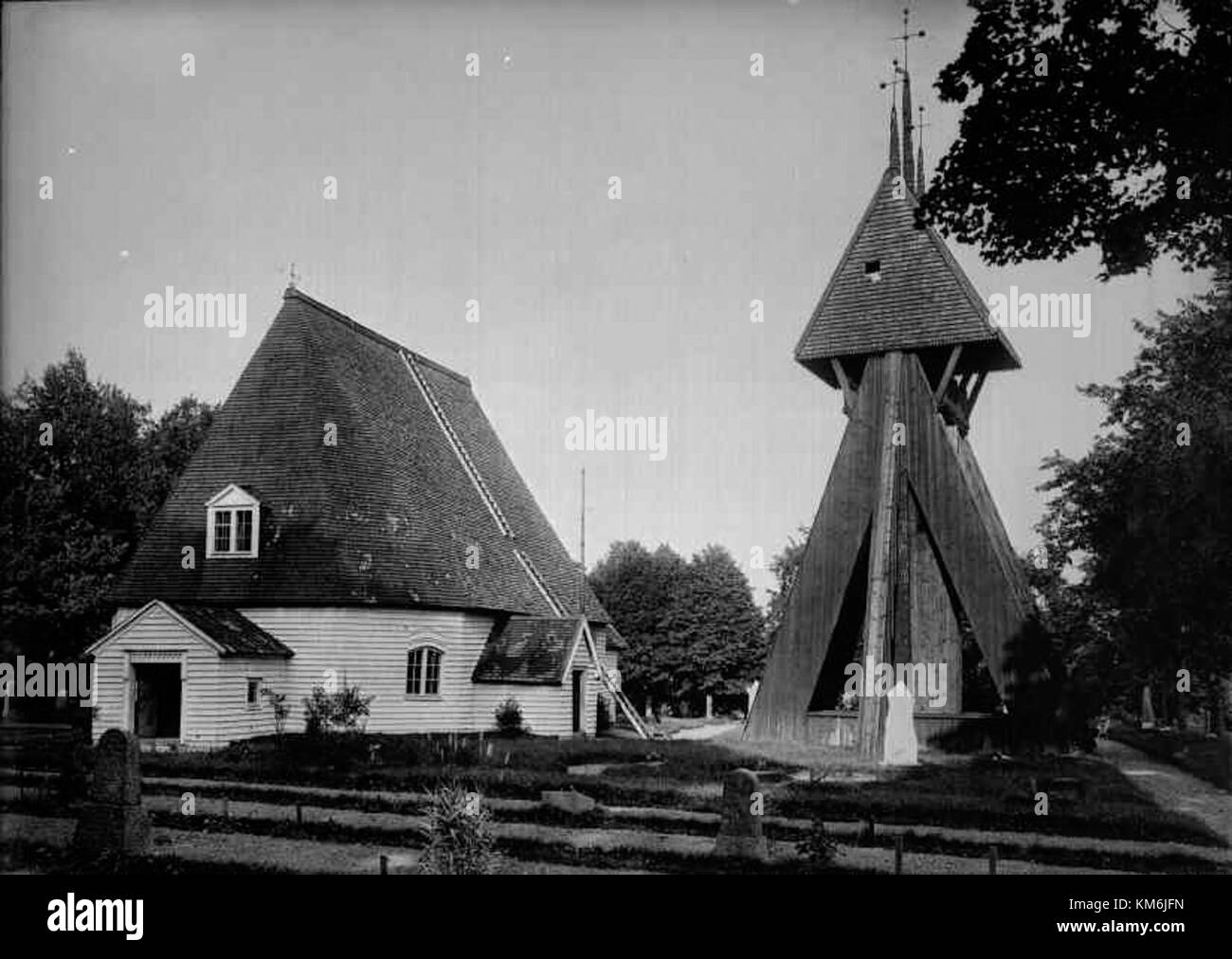 Kvistbro kyrka KMB 16000200046439 Stock Photo - Alamy