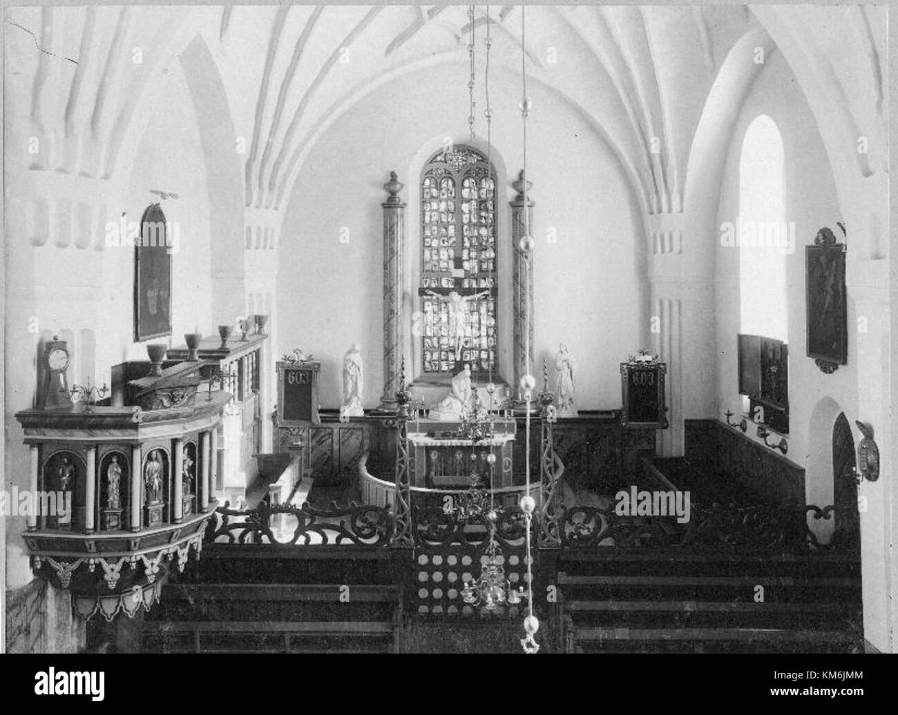 A photograph of Kalix Kyrka, a church in Sweden, captured by KMB. This ...