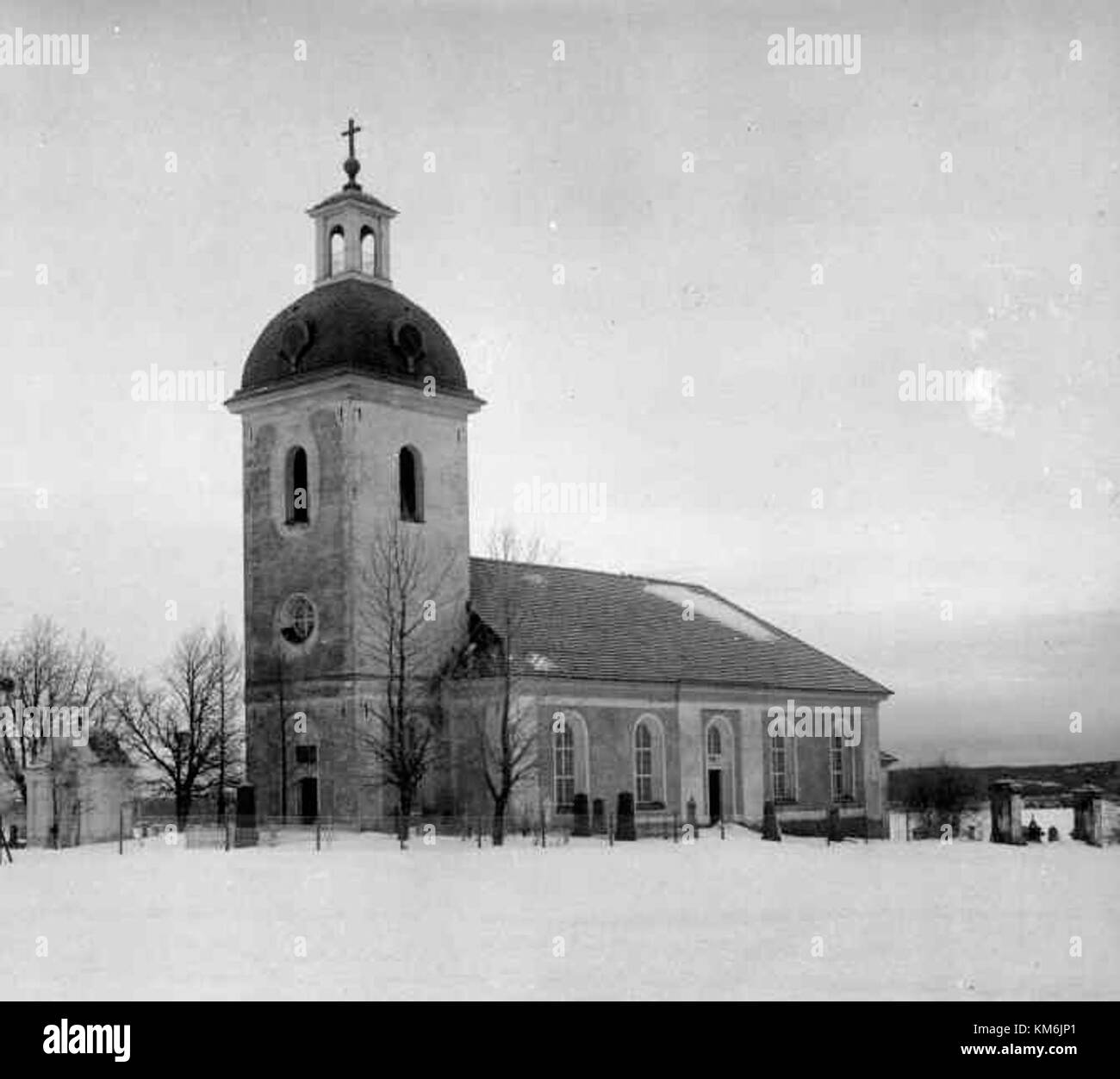 Photograph of Lockne Church, a historic Swedish church, documented by ...
