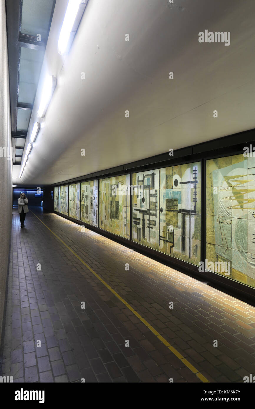 Barbican Arts Centre walkway Stock Photo - Alamy