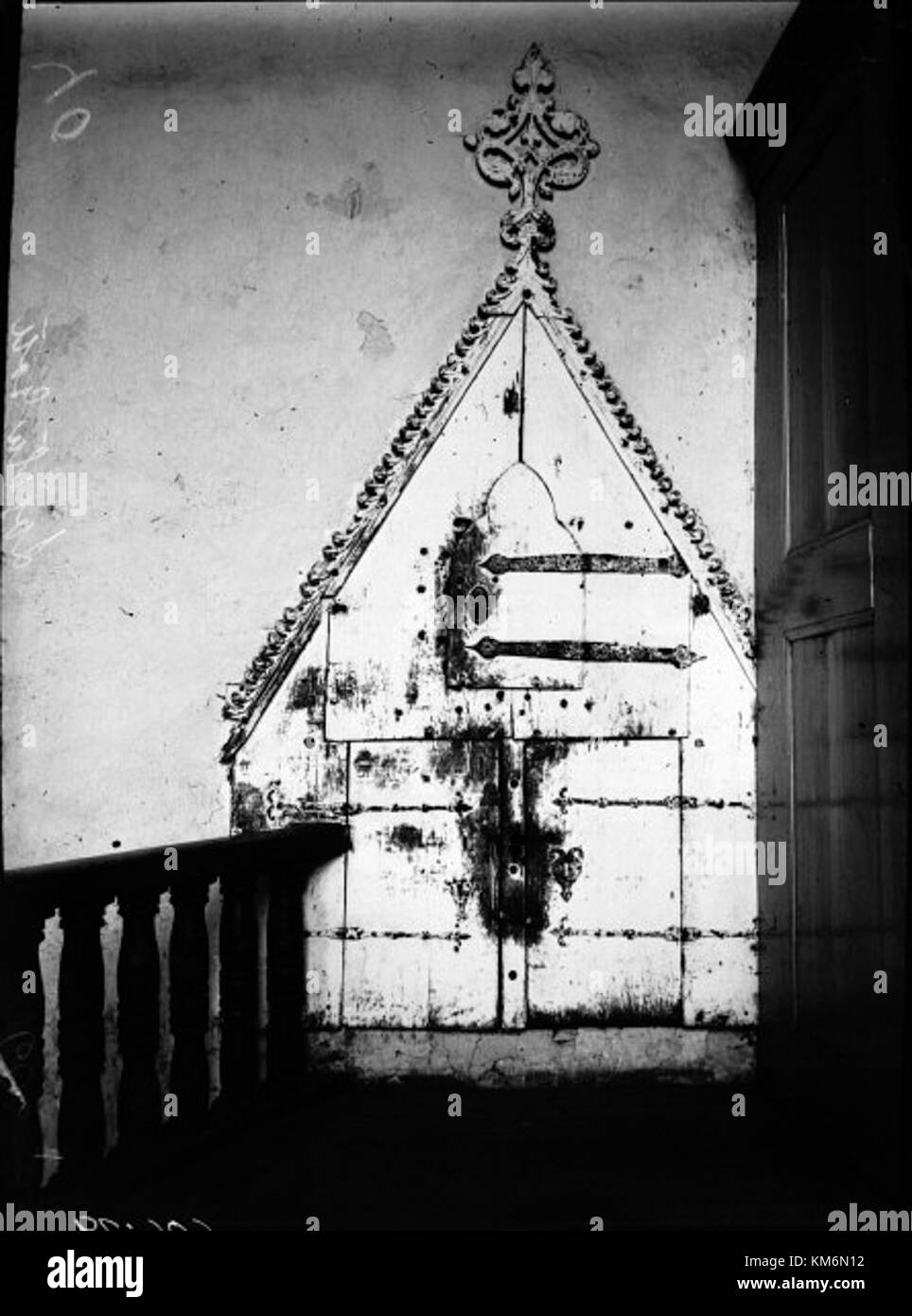 Lojsta Church, located in Sweden, is depicted in this photograph. The ...
