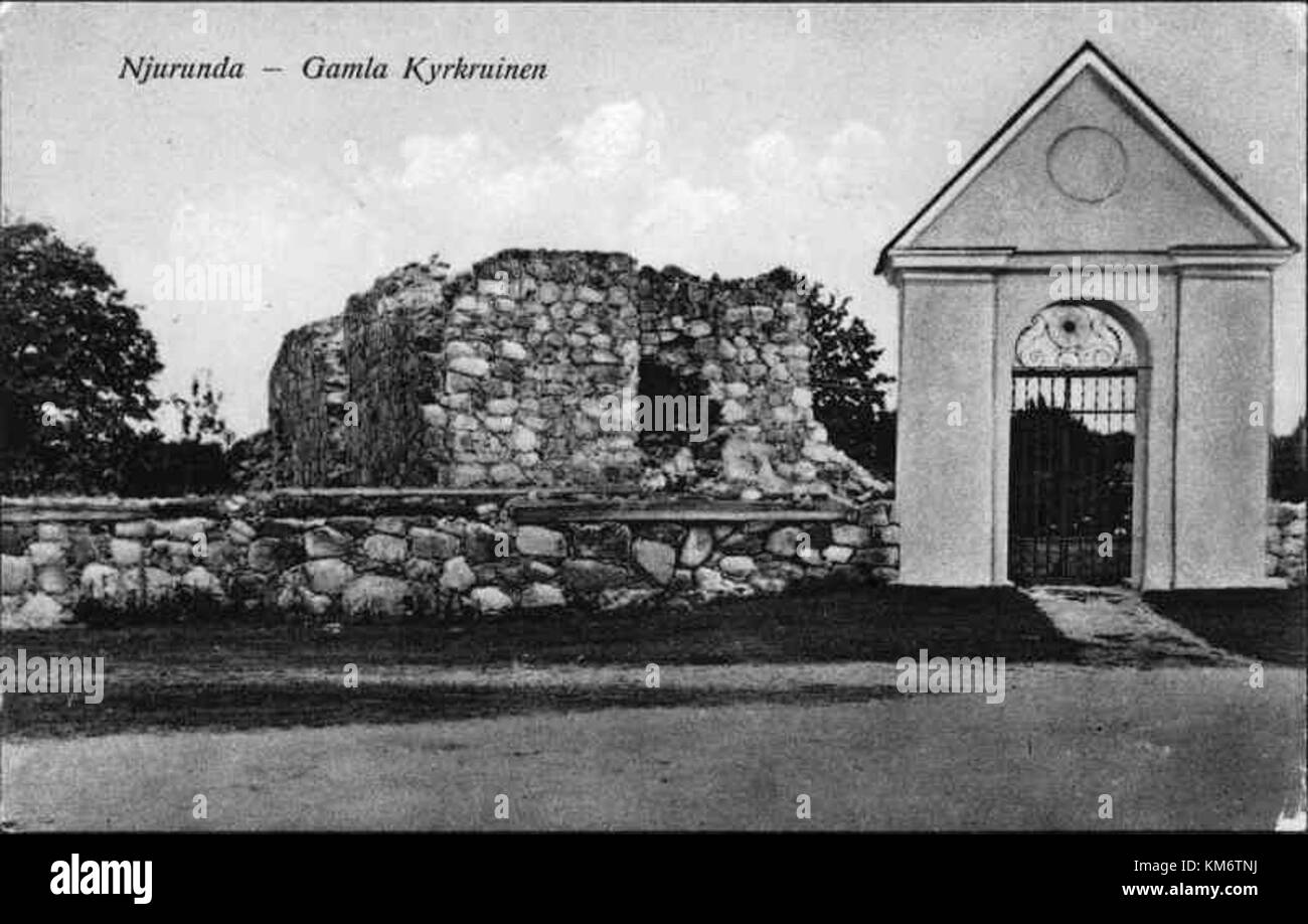 Njurunda Church Ruins in Sweden are the remains of a historical church ...