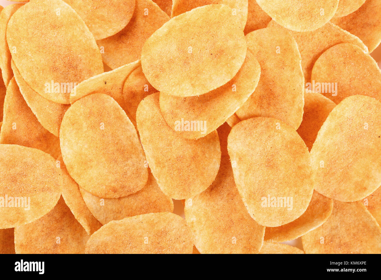 potato chips chips background.top view Stock Photo - Alamy