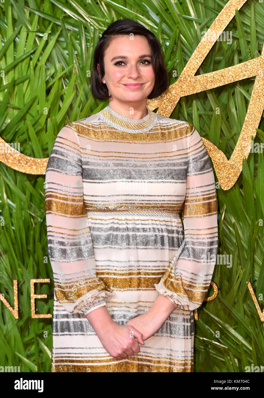 Gizzi Erskine attending the Fashion Awards 2017, in partnership with ...