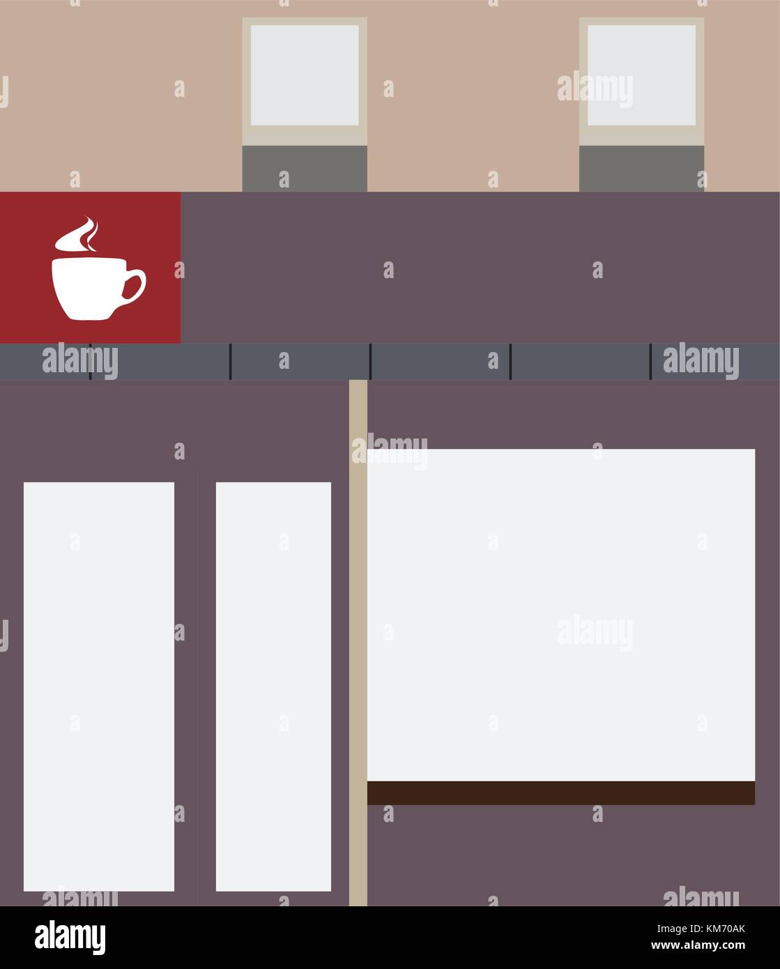 Coffee shop exterior Stock Vector Images - Alamy