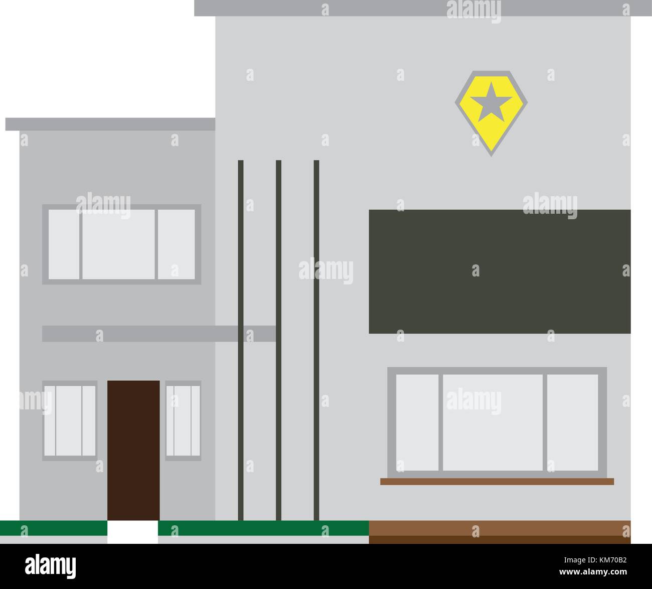 Isolated police station Stock Vector Image & Art - Alamy