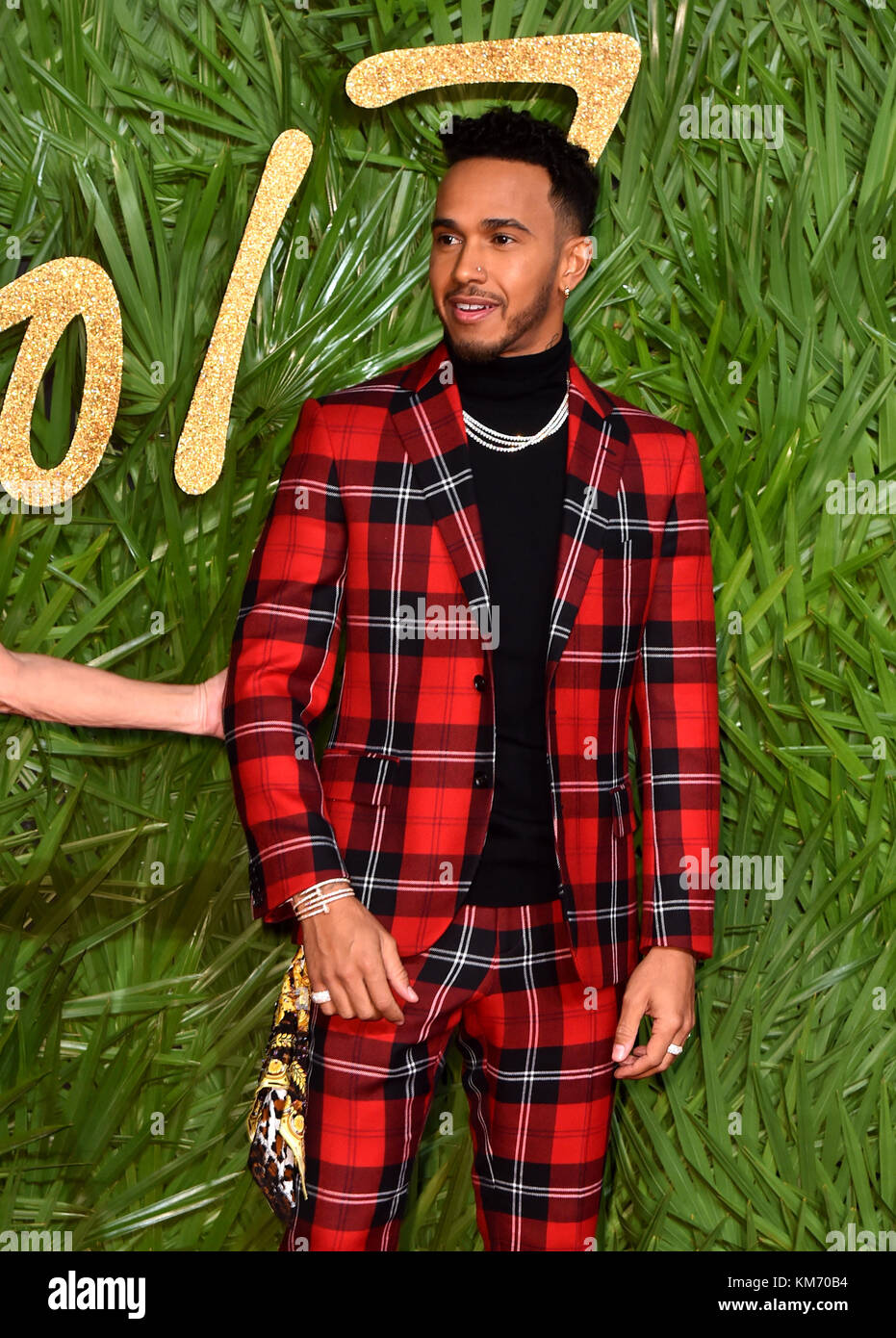 Lewis Hamilton attending the Fashion Awards 2017, in partnership with ...