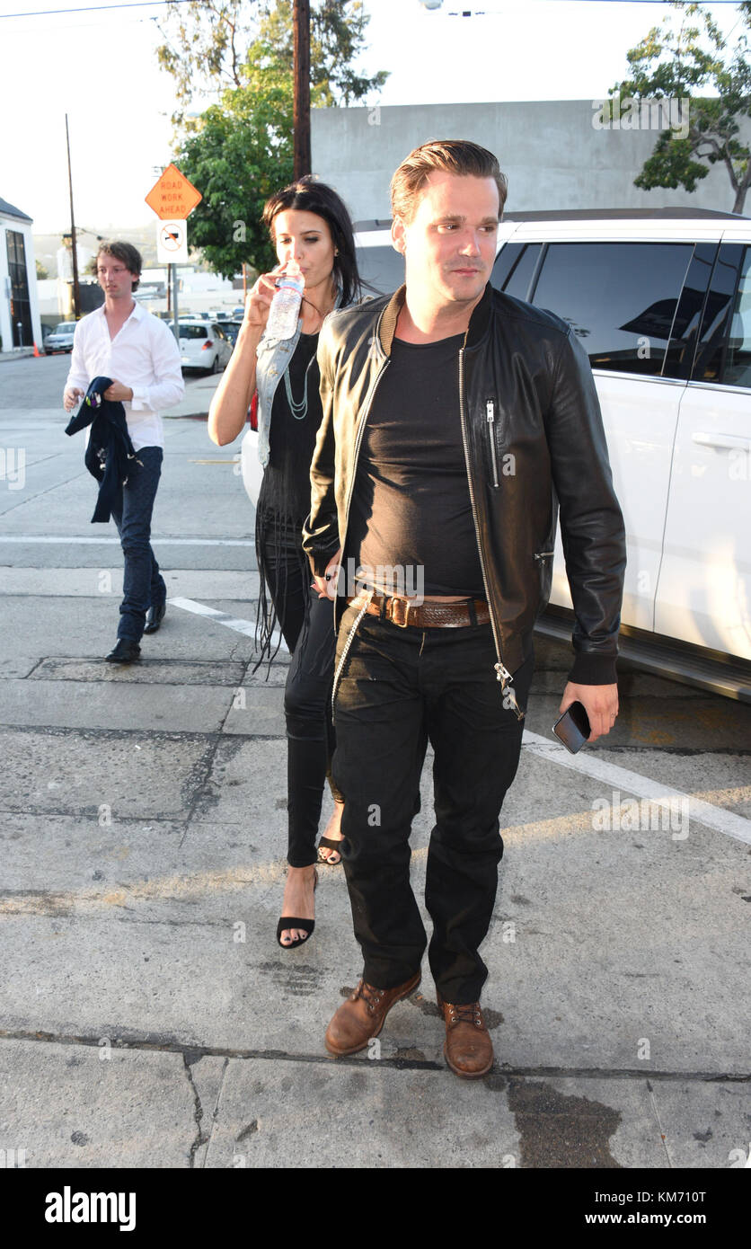 LOS ANGELES, CA - JULY 24: Rocker Rod Stewart's son Sean Stewart an a ...