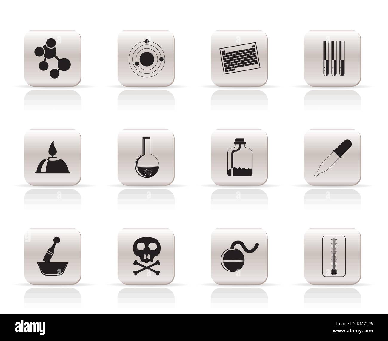 Chemistry industry icons - vector icon set Stock Vector Image & Art - Alamy