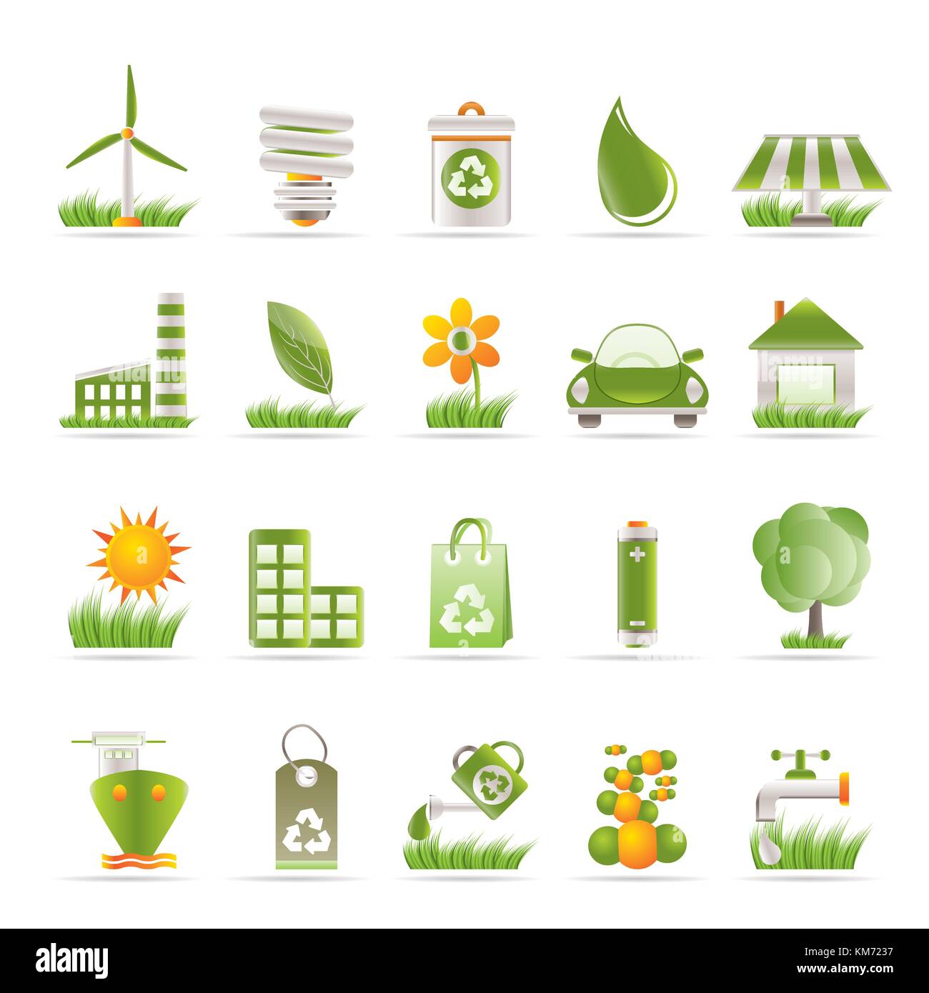 Ecology and nature icons - vector icon set Stock Vector Image & Art - Alamy