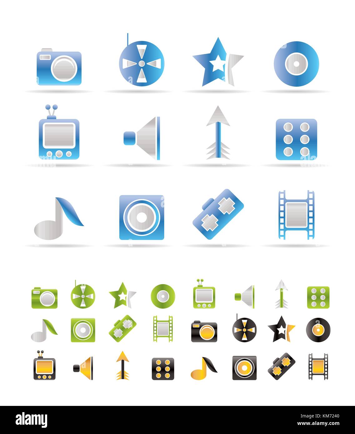 Entertainment Icons - Vector Icon Set Stock Vector Image & Art - Alamy