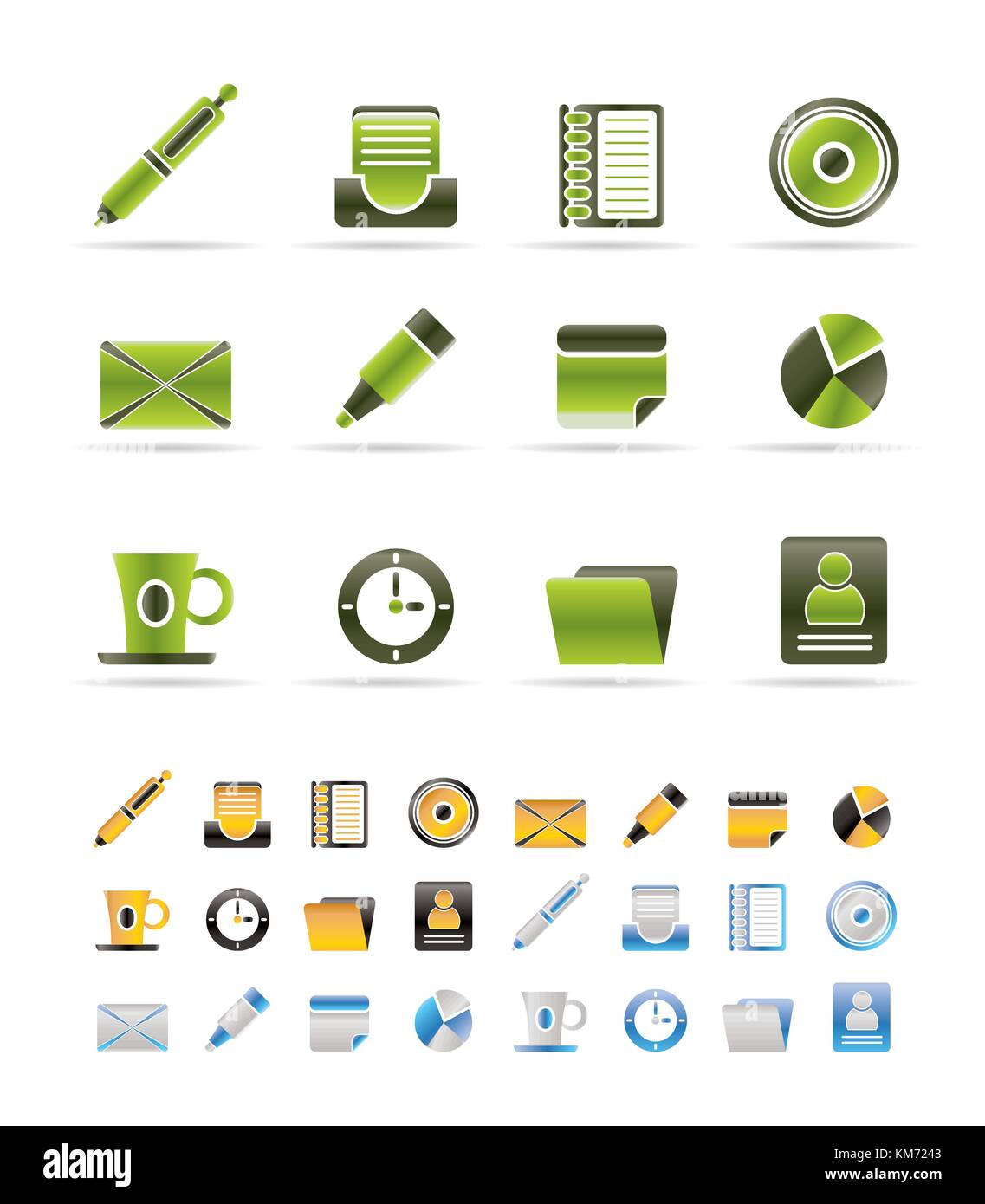 Office & Business Icons - Vector icon Set Stock Vector Image & Art - Alamy