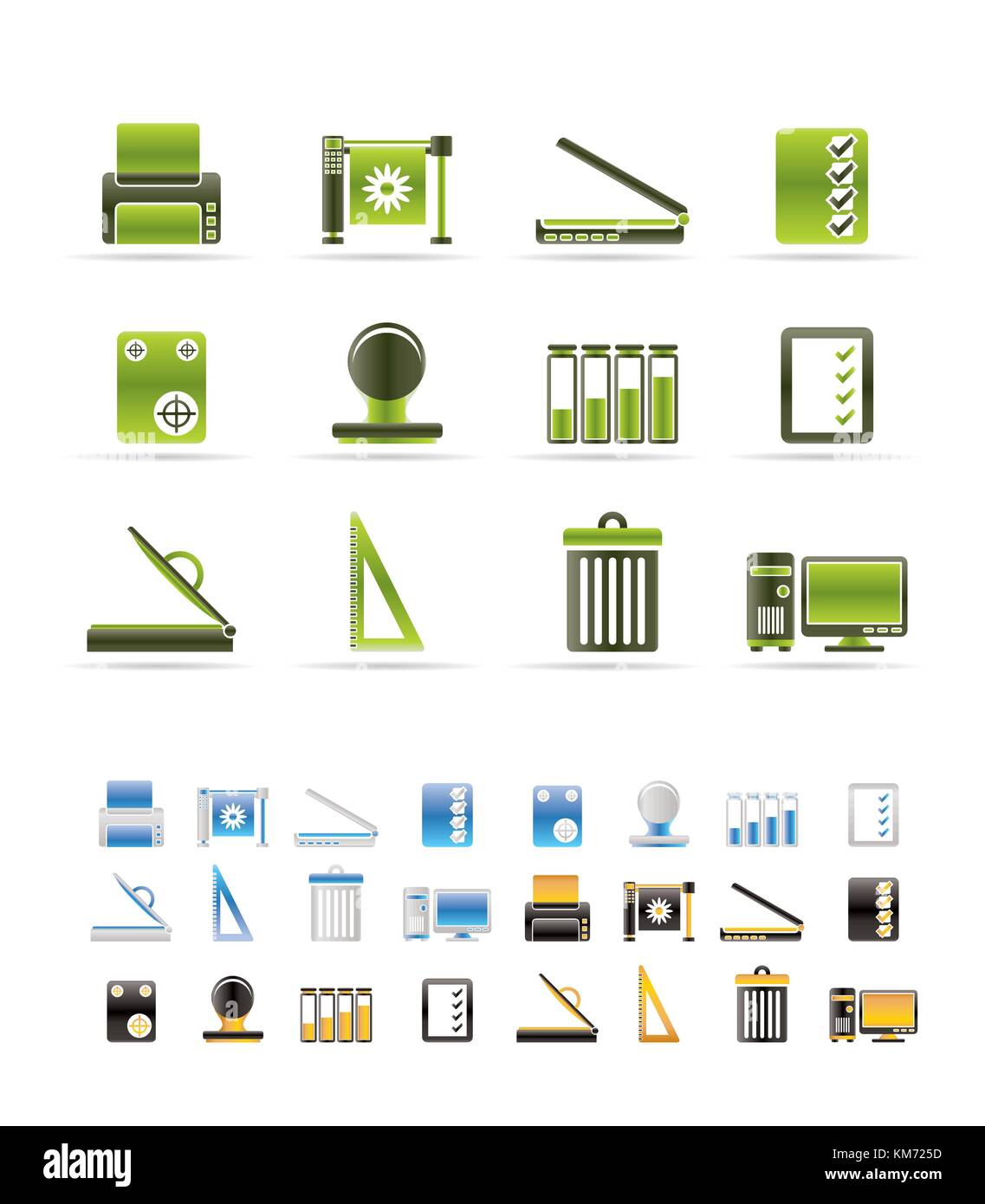 Print industry Icons - Vector icon set Stock Vector Image & Art - Alamy