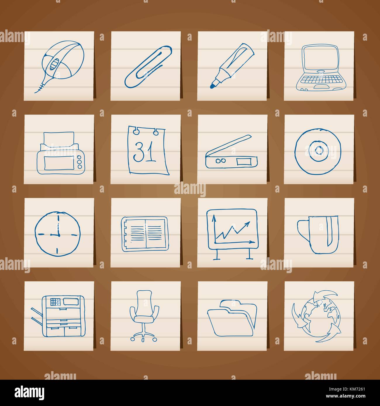 Office tools icons - vector icon set Stock Vector Image & Art - Alamy