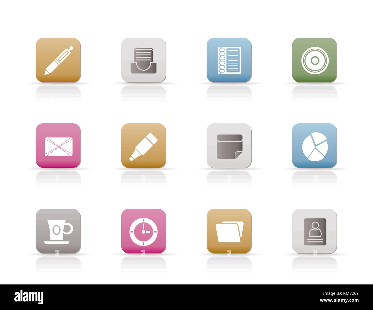 Office & Business Icons - Vector icon Set Stock Vector Image & Art - Alamy