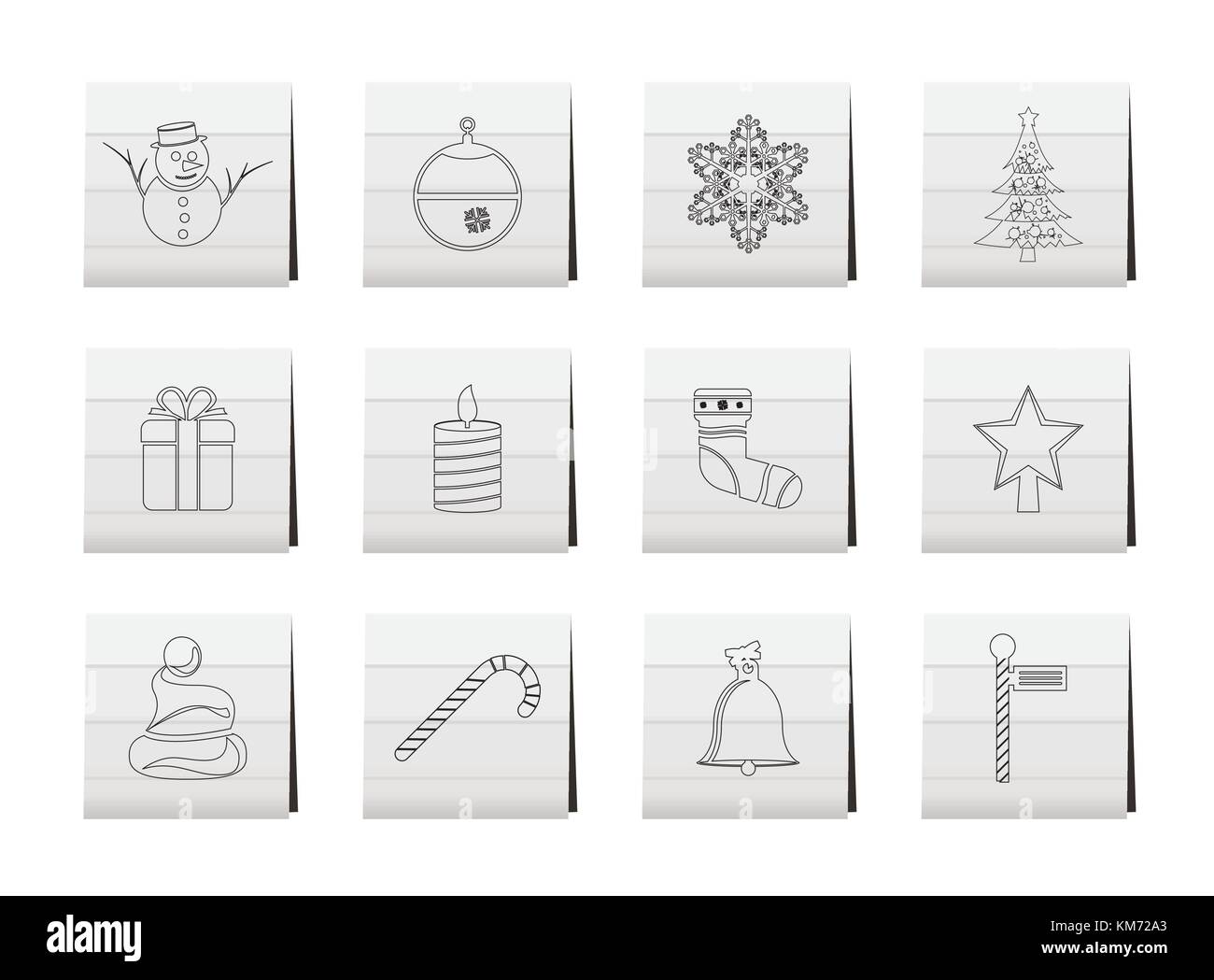 Winter menu icons Stock Vector Images - Alamy