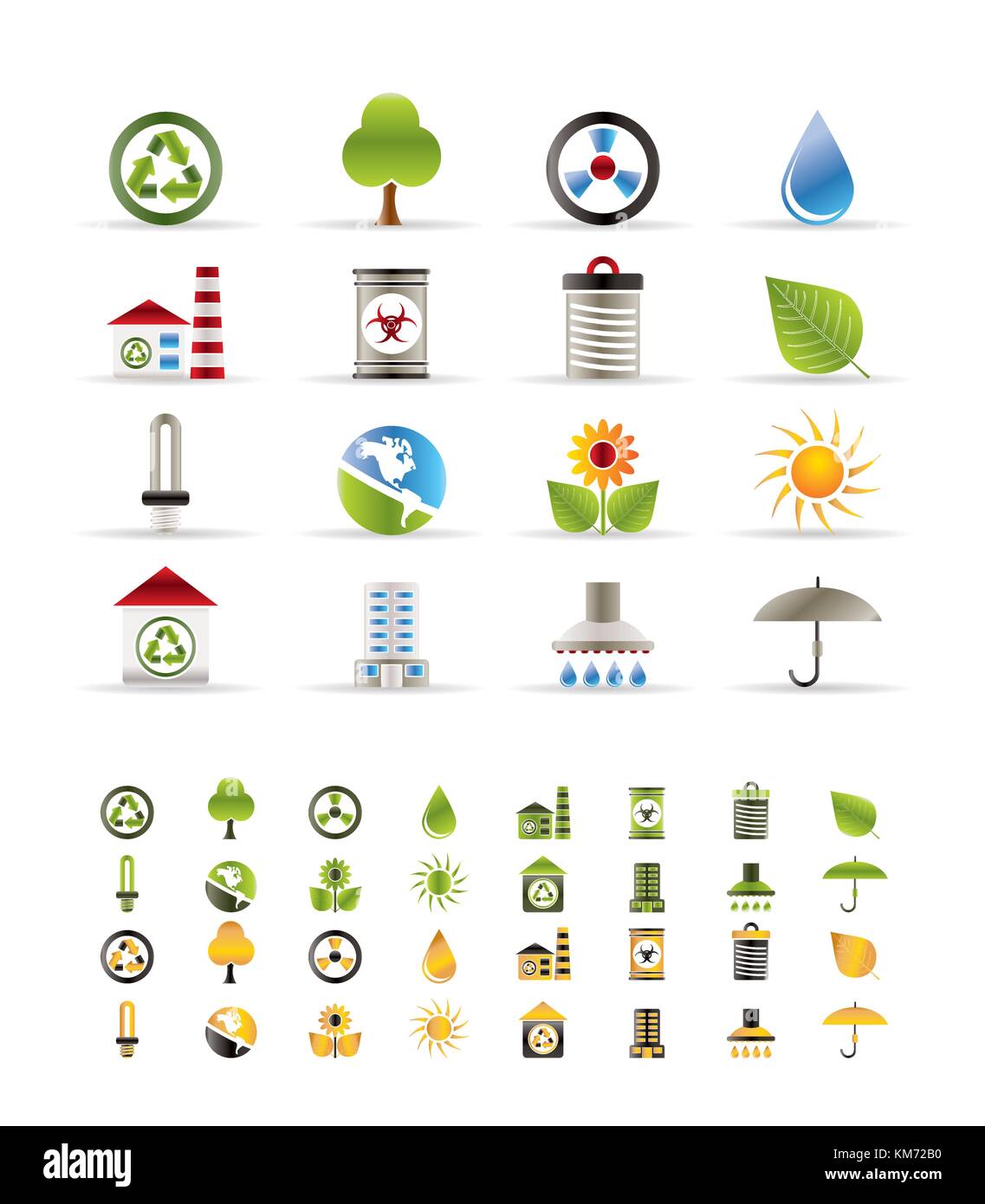 Ecology and nature icons - vector icon set Stock Vector Image & Art - Alamy