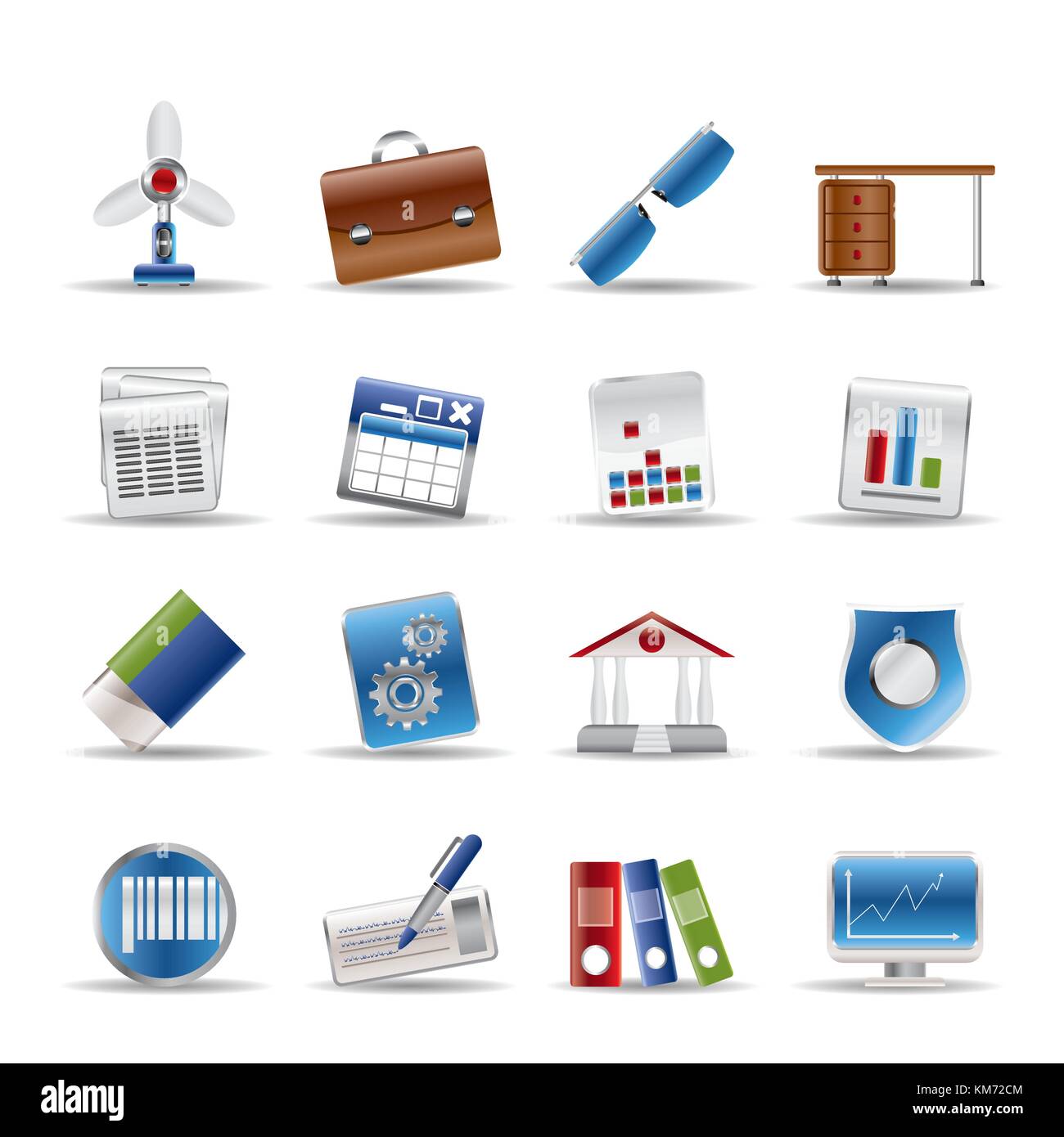 Business and Office Icons - Vector Icon Set 2 Stock Vector Image & Art ...