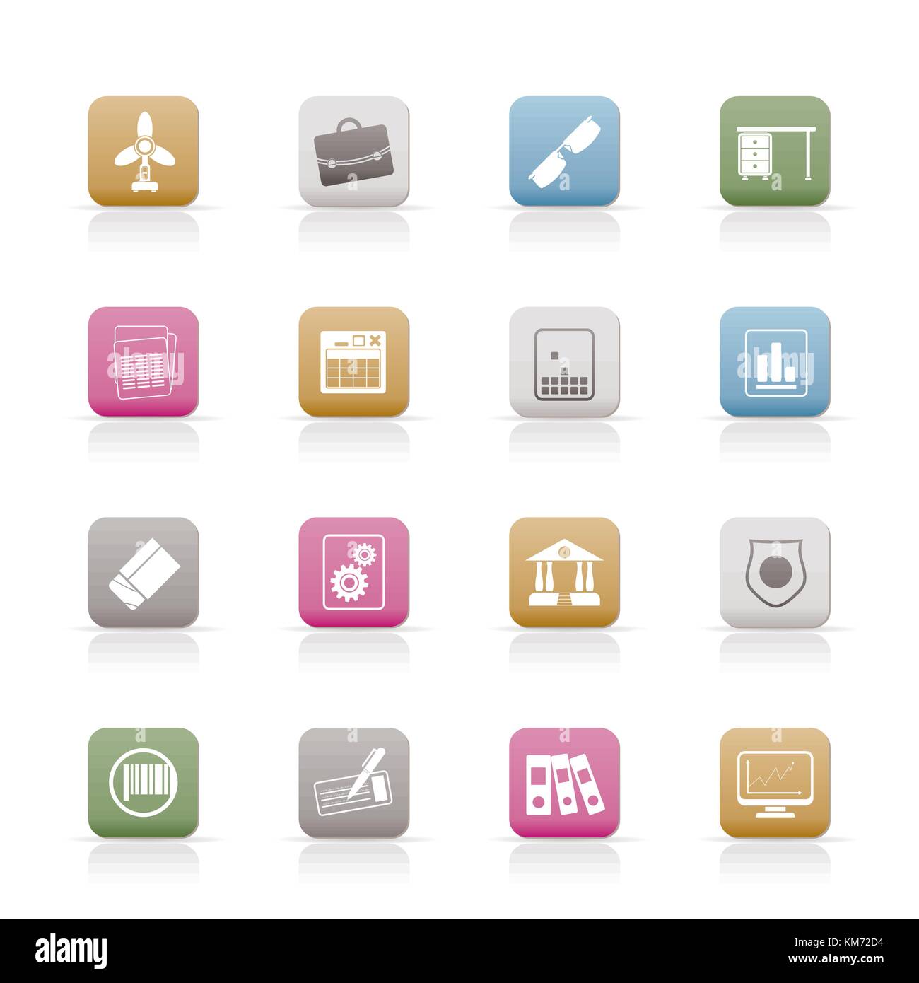 Business and Office Icons - Vector Icon Set 2 Stock Vector Image & Art ...