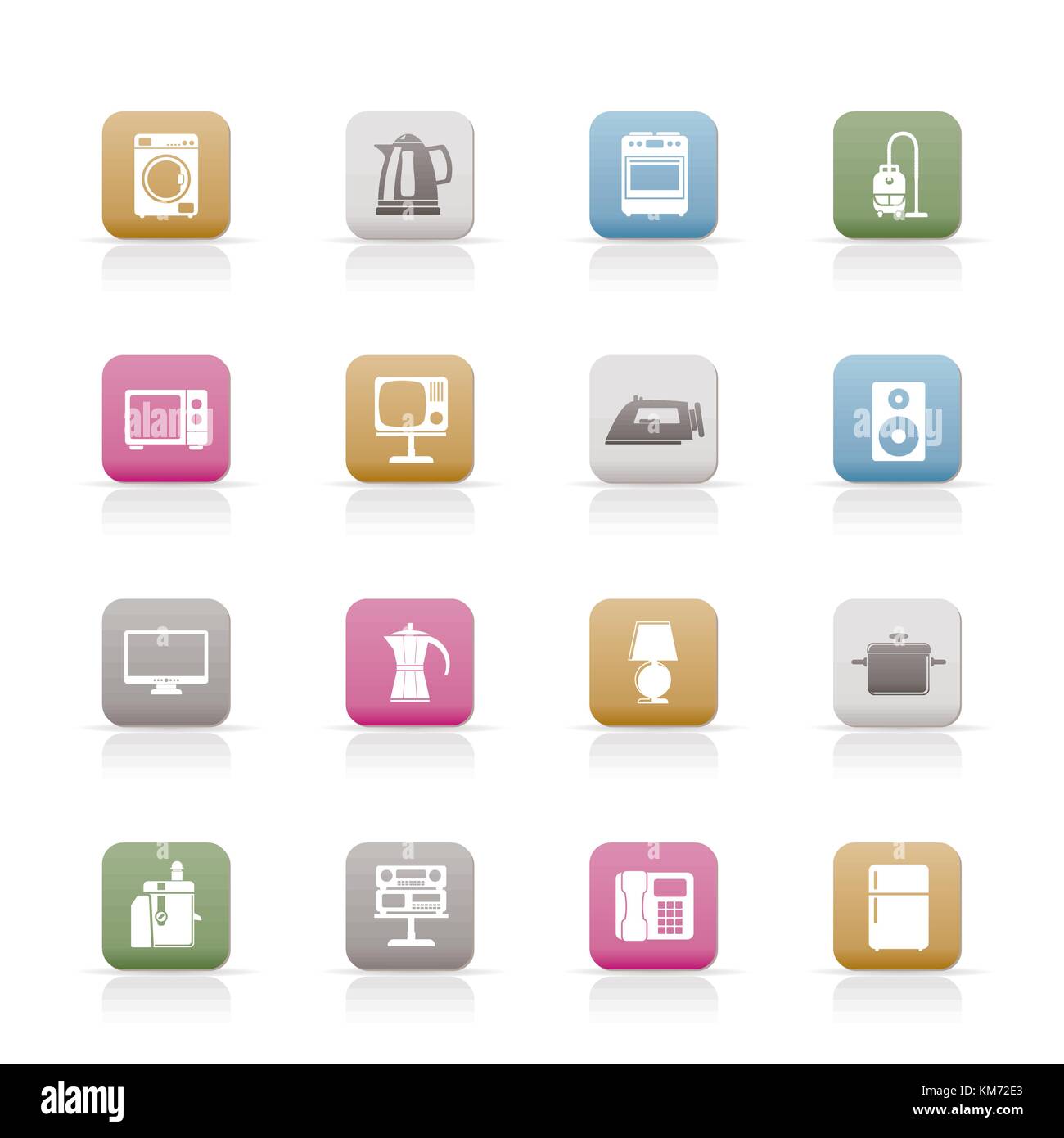 home equipment icons - vector icon set Stock Vector Image & Art - Alamy