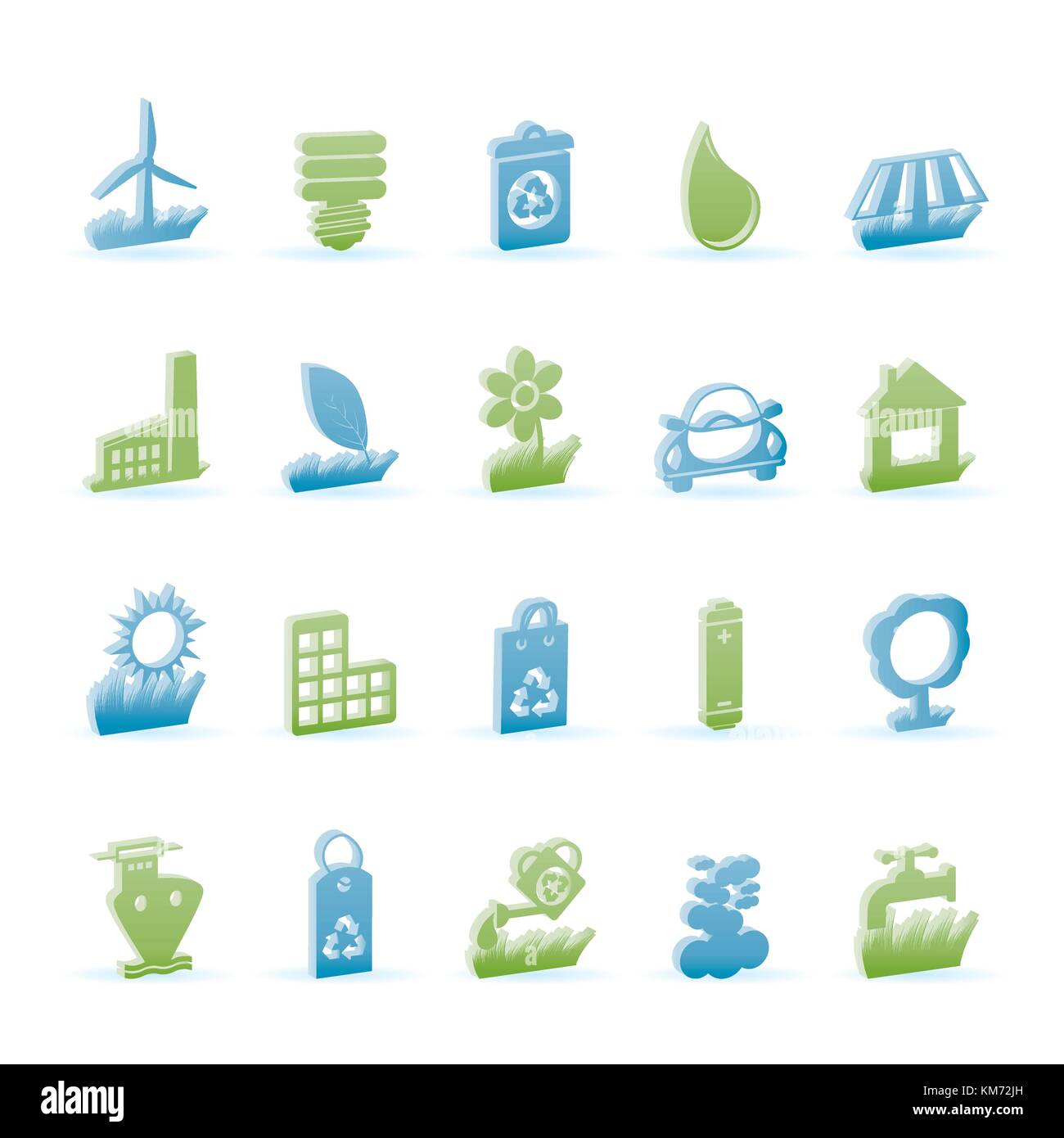 Ecology and nature icons - vector icon set Stock Vector Image & Art - Alamy