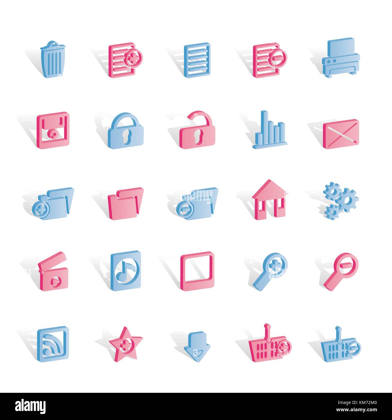 25 Detailed Internet Icons - Vector Icon Set Stock Vector Image & Art ...