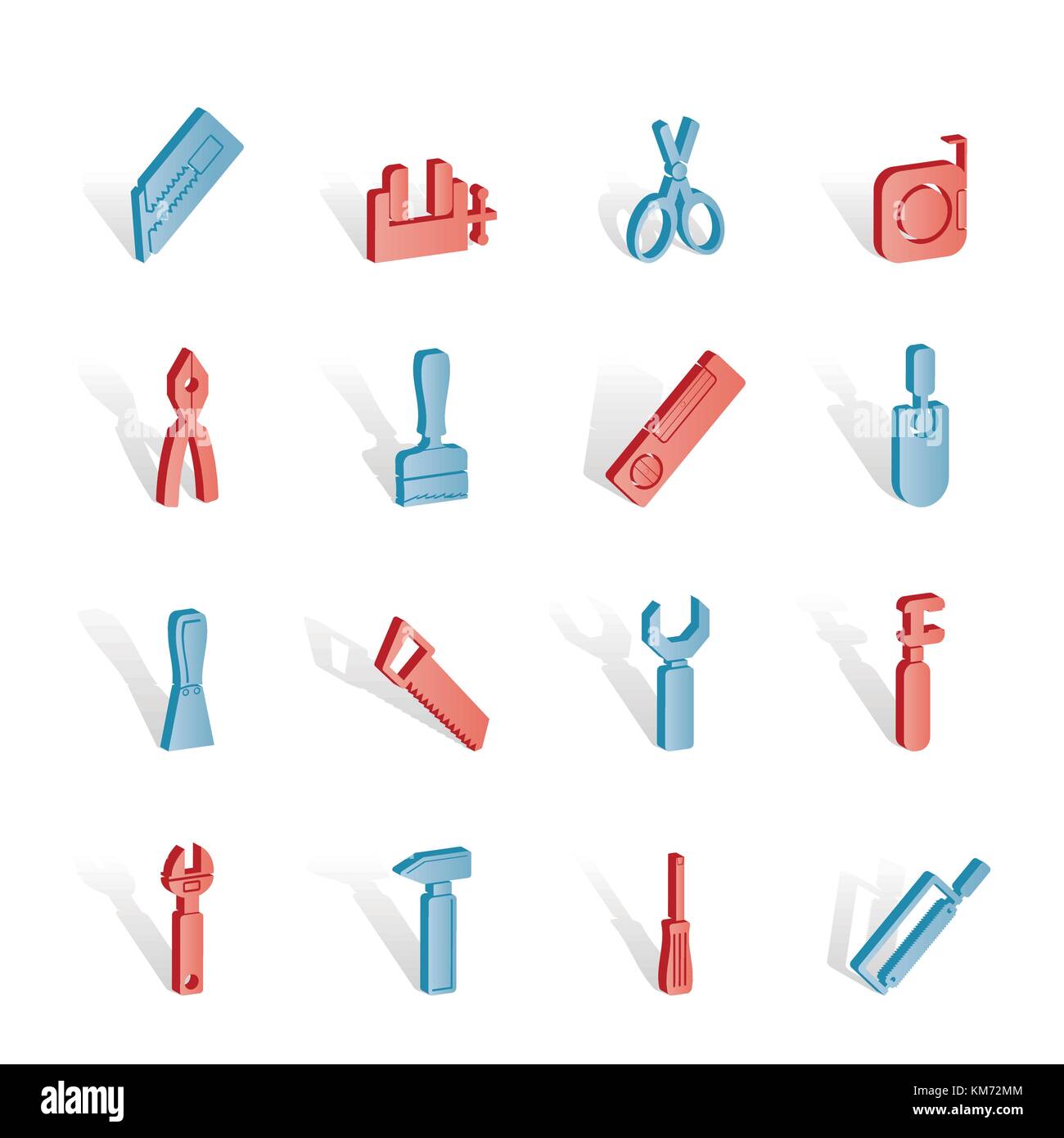 Building and Construction Tools icons - Vector Icon Set Stock Vector ...