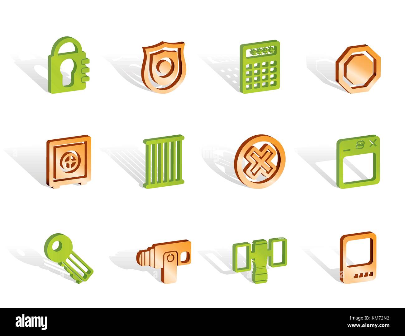 Security camera fence Stock Vector Images - Alamy